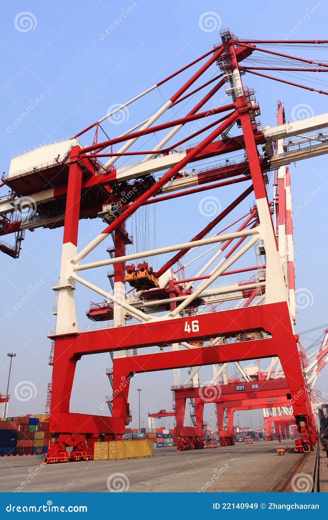 Container terminal stock image. Image of depot, hatch - 22140949