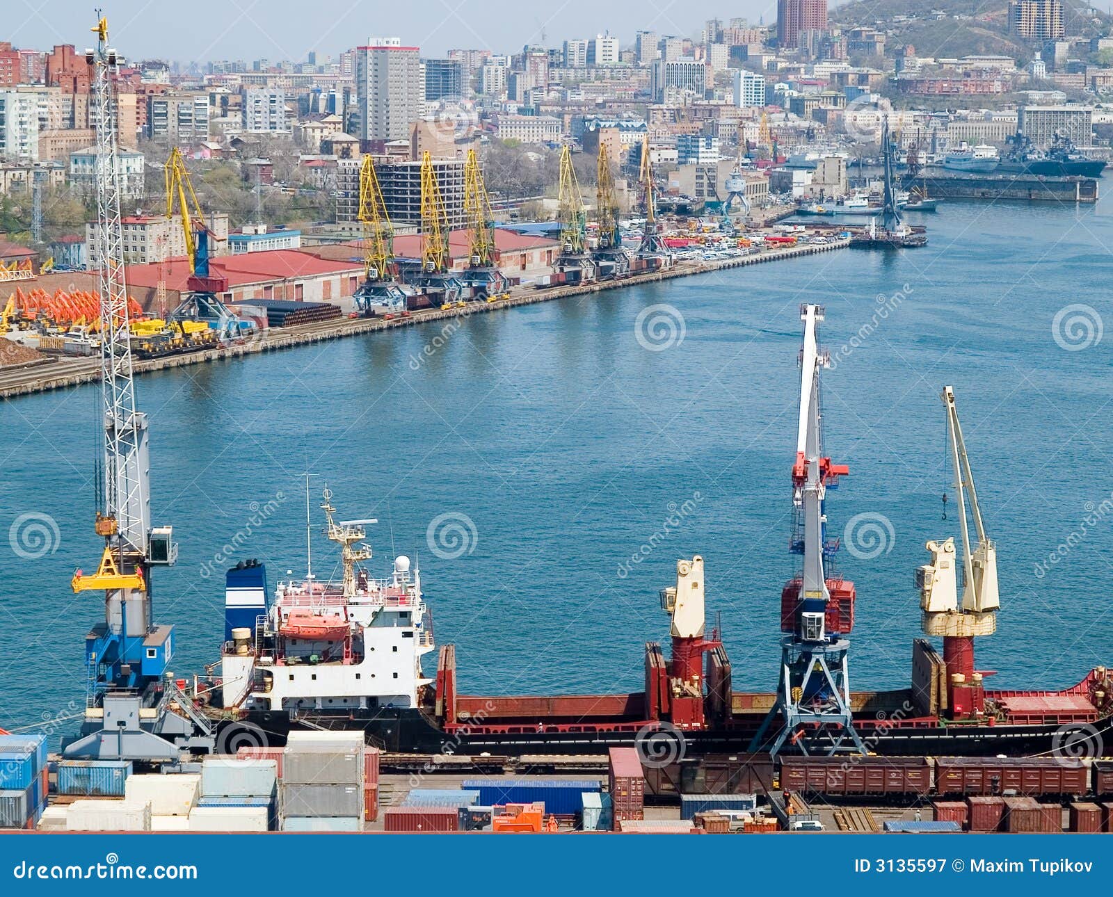 Container Terminal 1 Royalty-Free Stock Photography | CartoonDealer.com ...