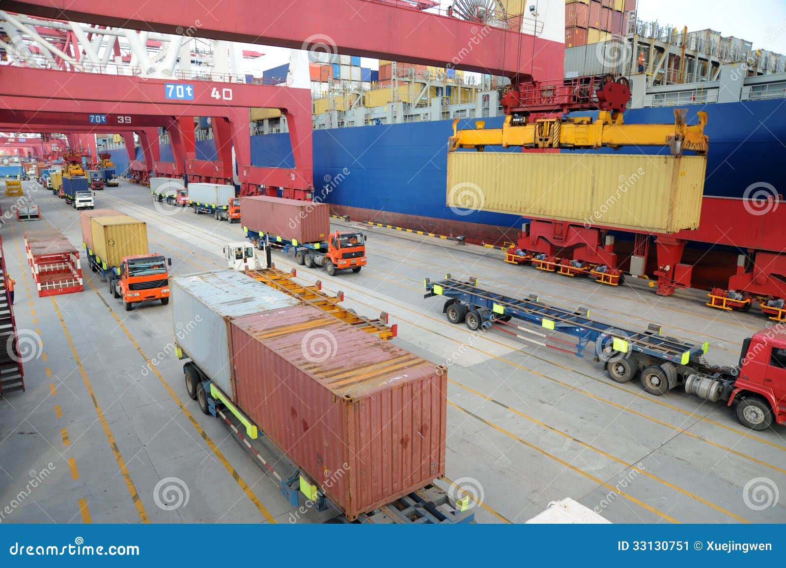 Container Terminal stock image. Image of containers, multicolor - 33130751