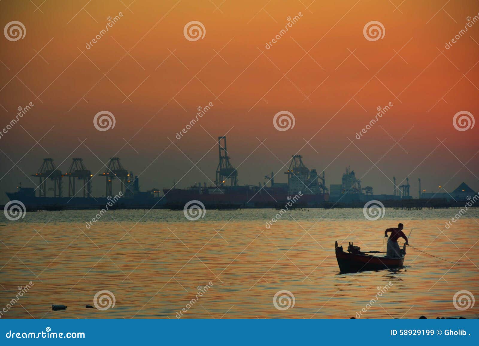 Container terminal editorial stock image. Image of transportation ...