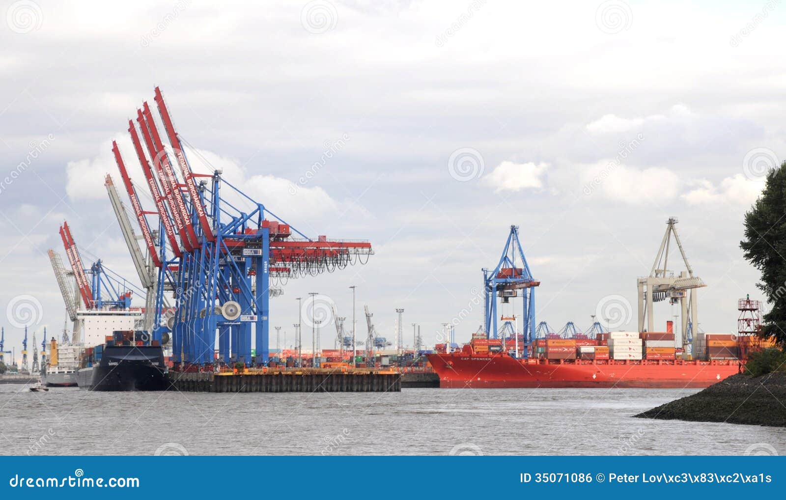 Container Terminal in Hamburg. Editorial Photo - Image of eurogate ...