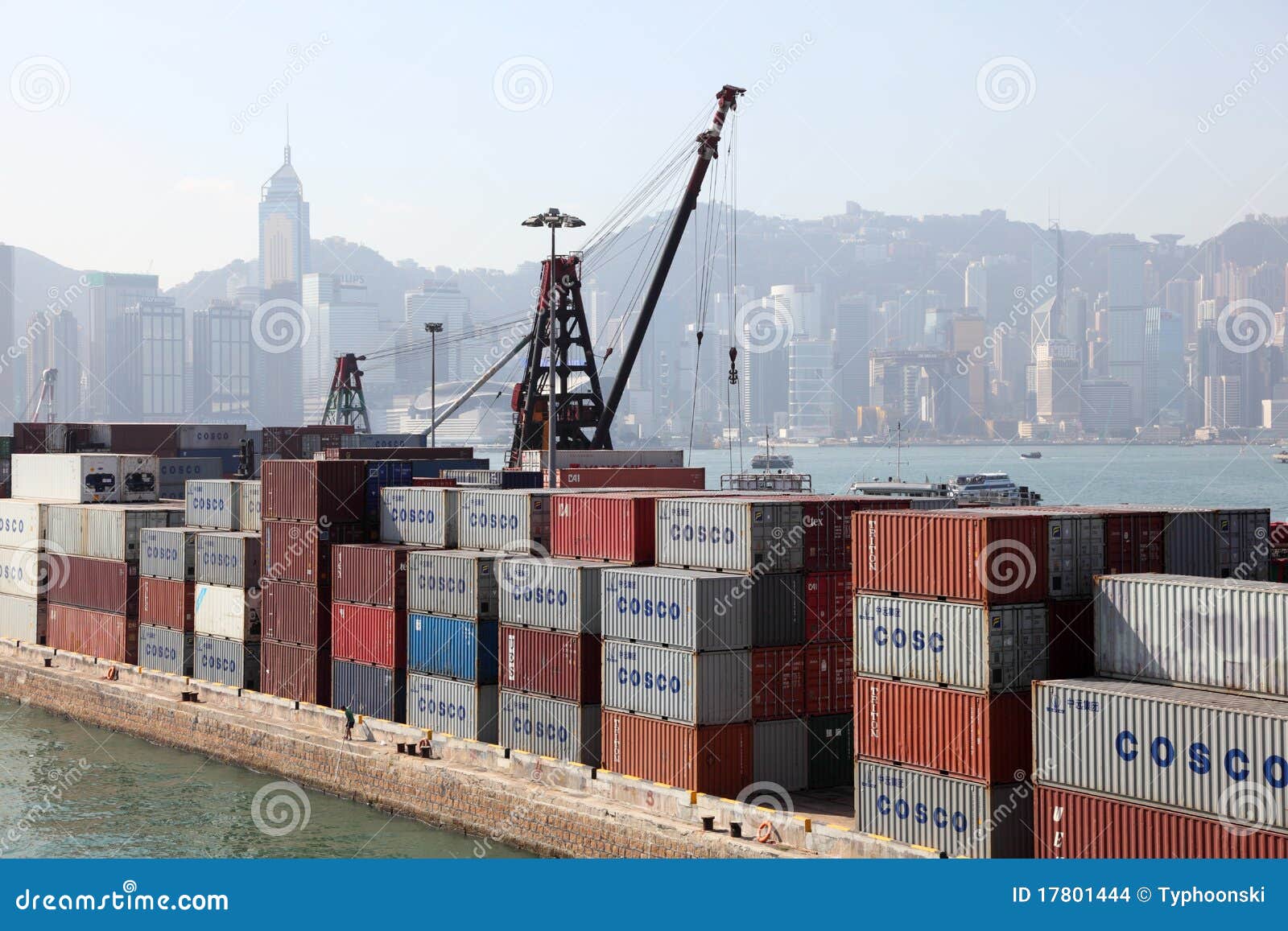 Container Terminal in Hong Kong Editorial Stock Image - Image of ...