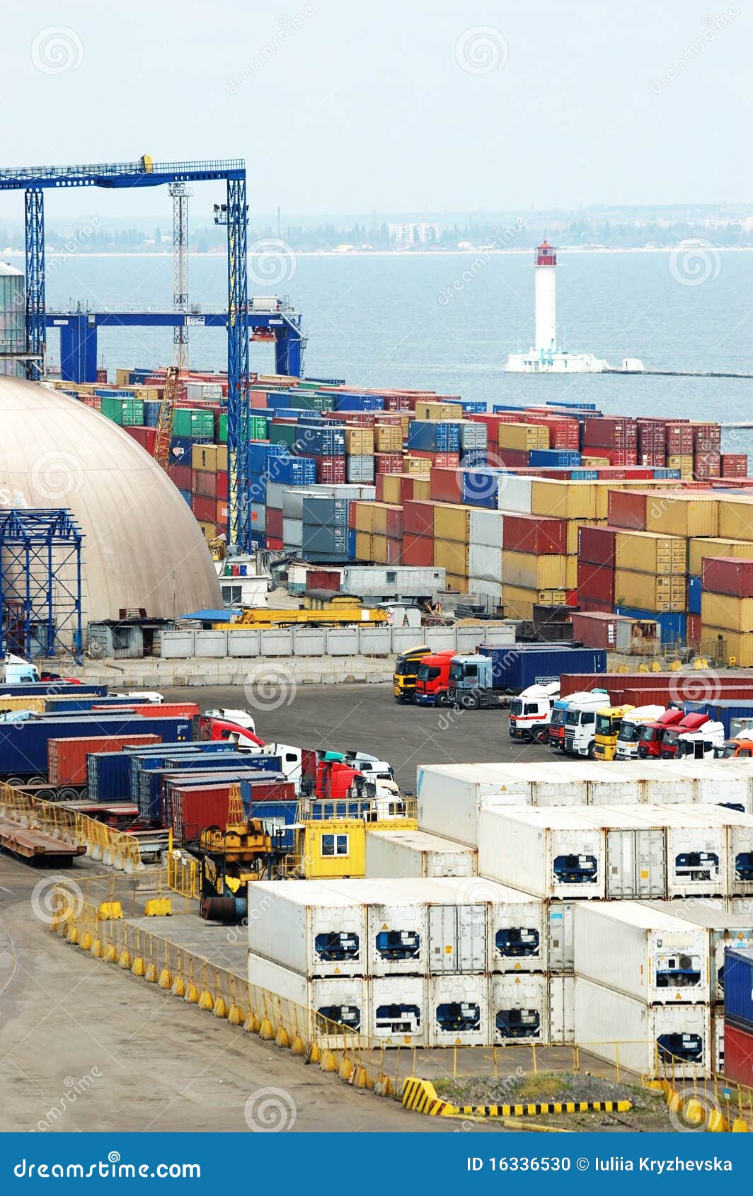Container Terminal Stock Photo | CartoonDealer.com #47634174