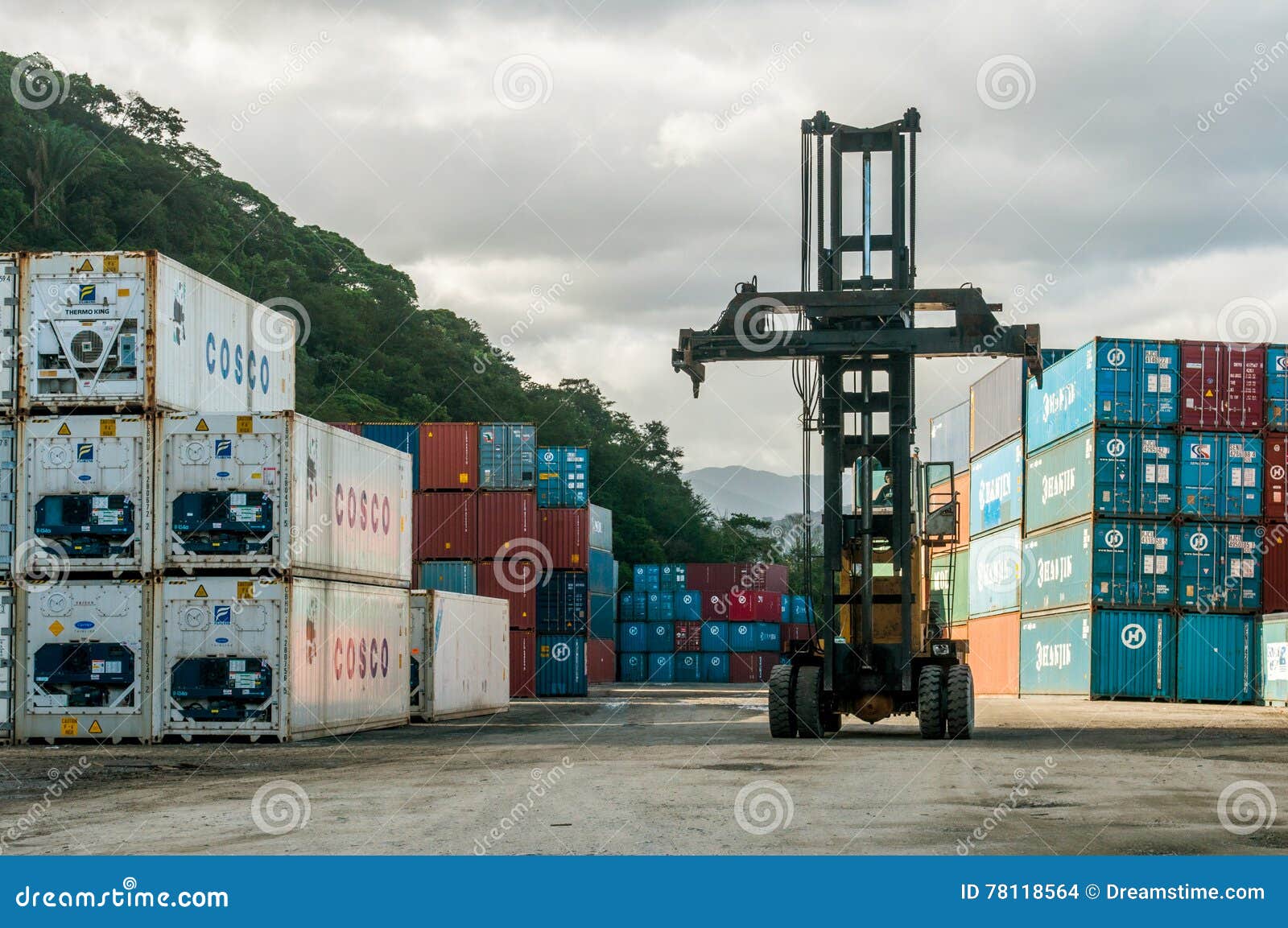 Container Terminal Editorial Stock Image Image Of Logistica 78118564