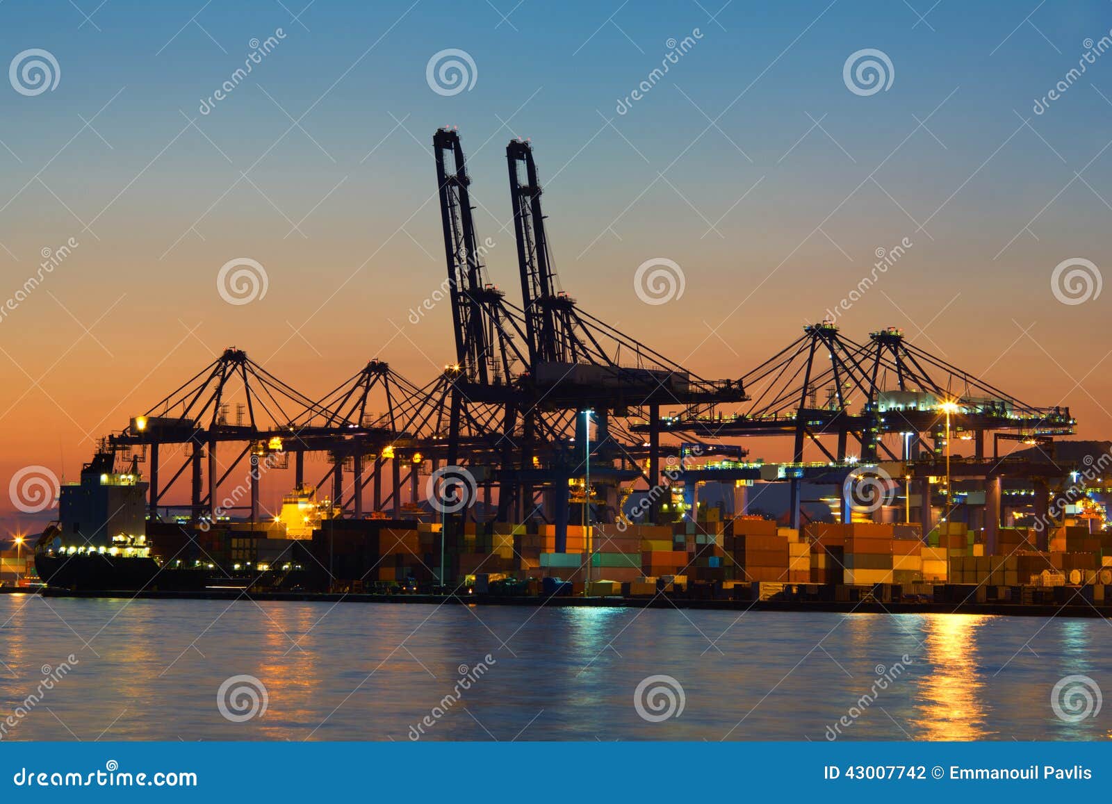 Container Terminal Stock Photo | CartoonDealer.com #26496012