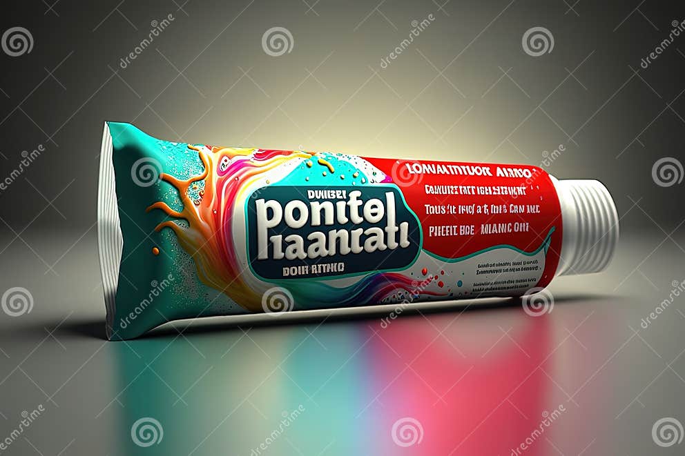 Container Toothpaste stock illustration. Illustration of acrylic ...