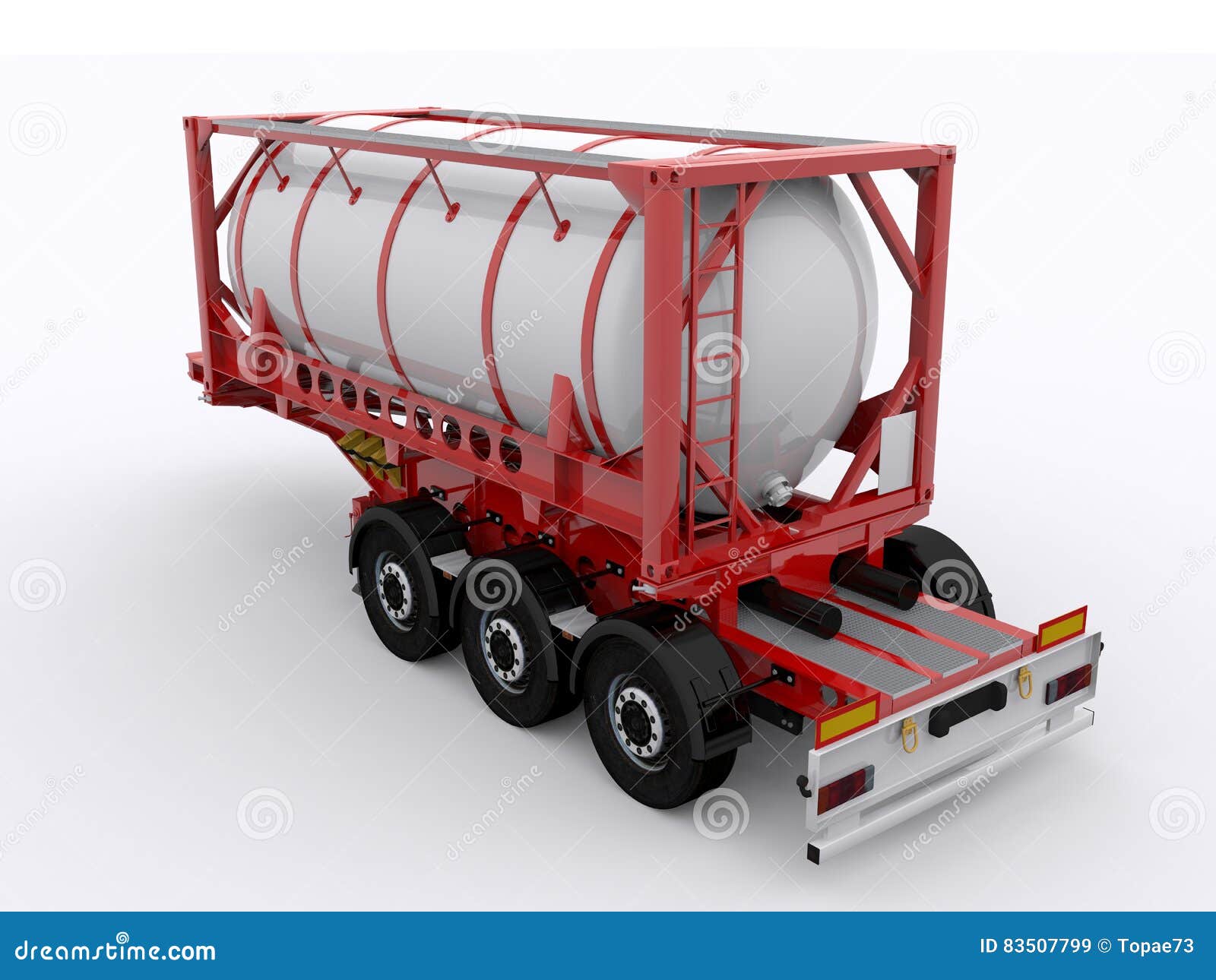 Container Trailer Blueprints Cartoon Vector | CartoonDealer.com #279520689