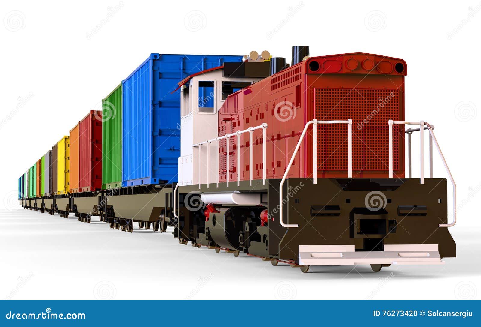 Container Train Stock Photography | CartoonDealer.com #76321028