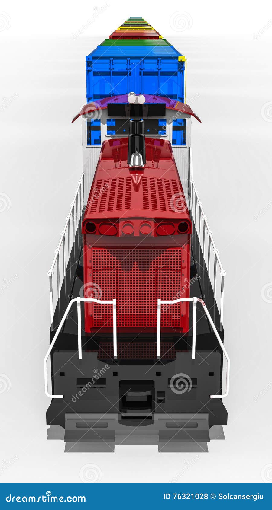 Container Train stock illustration. Illustration of industrial - 76321028