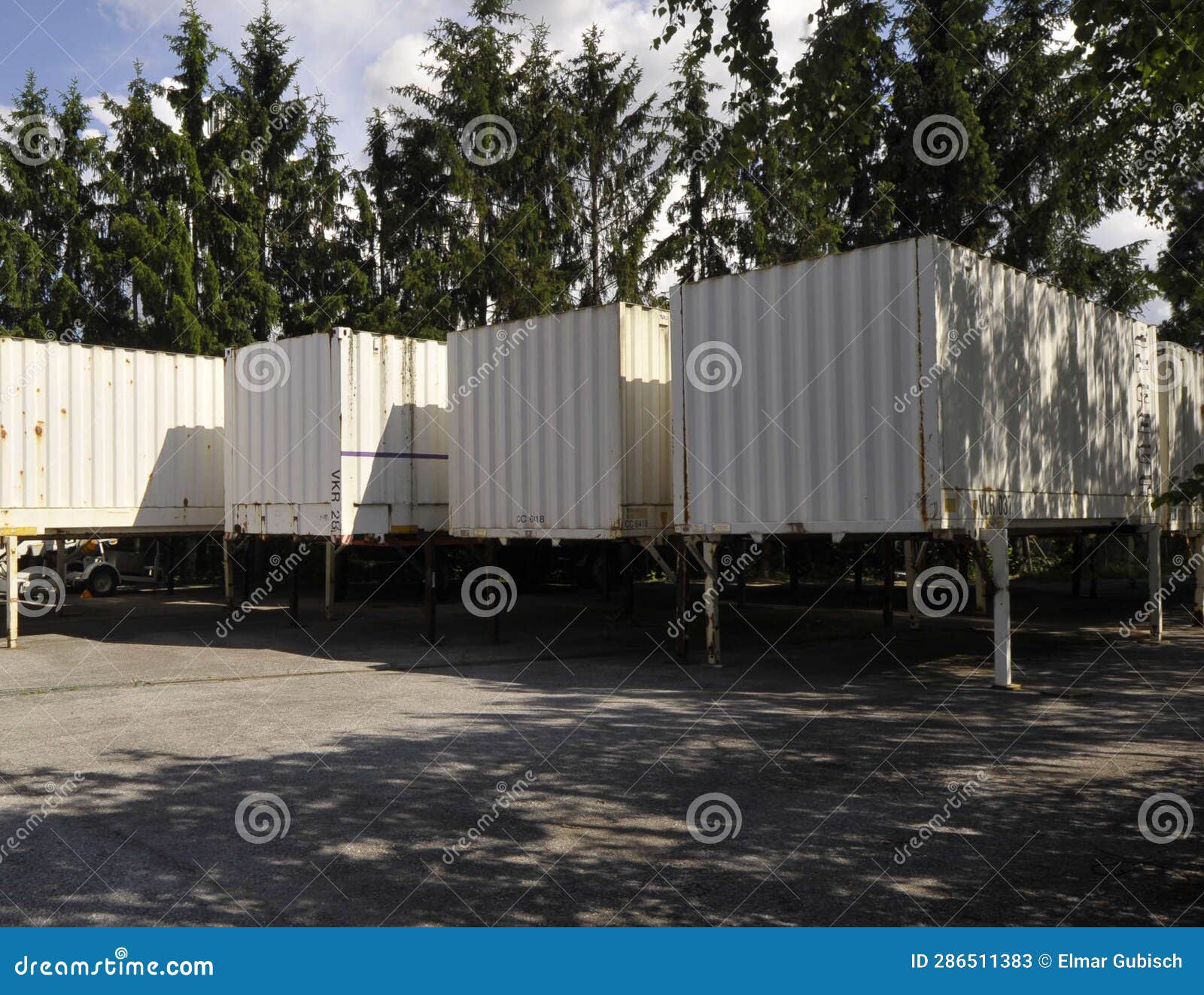 Container for Transportation of Cargo Stock Image - Image of freight ...