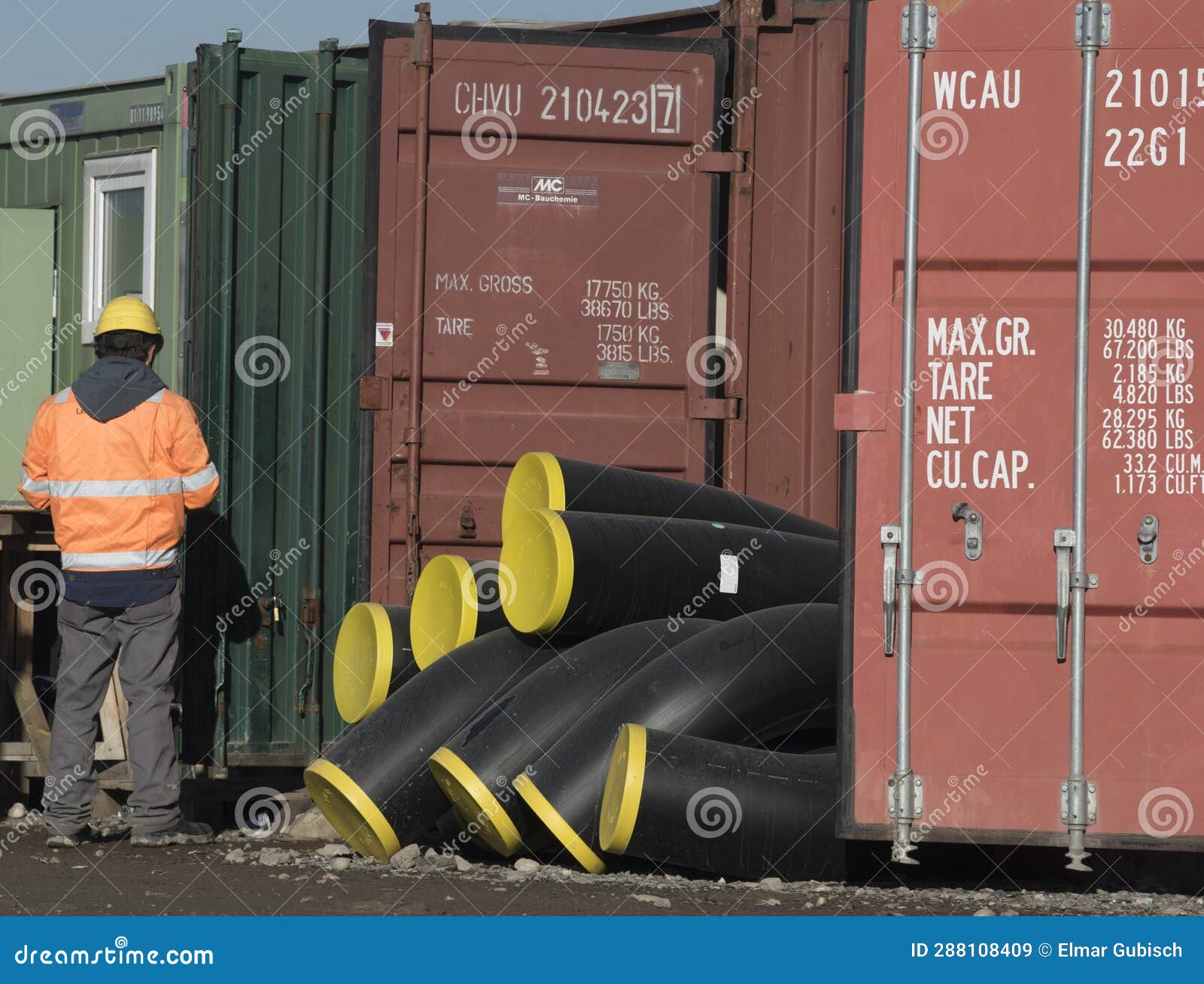 Container for Transportation of Cargo Editorial Stock Image - Image of ...
