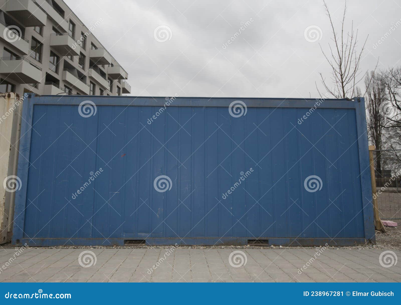 Container for Transportation of Cargo Stock Image - Image of freight ...