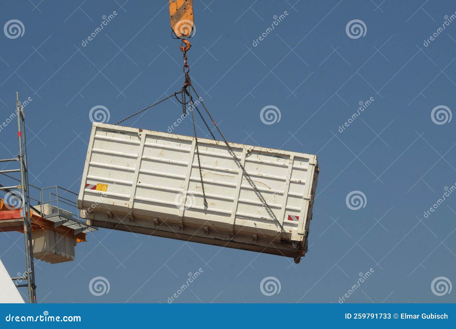 Container for Transportation of Cargo Stock Image - Image of logistics ...