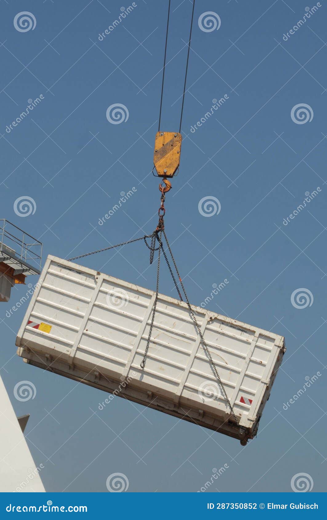 Container for Transportation of Cargo Stock Photo - Image of ...