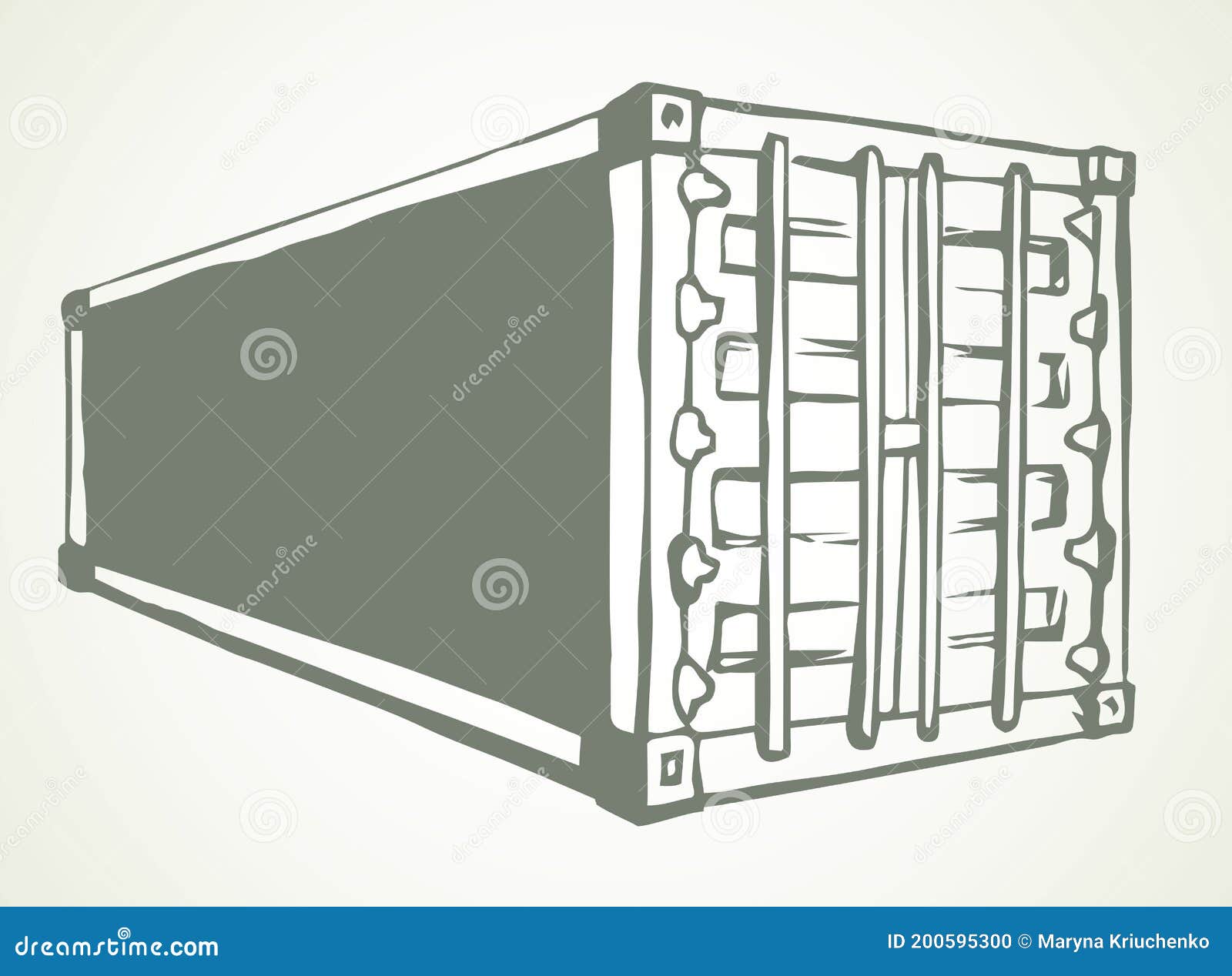 Container for Transportation. Vector Drawing Stock Vector ...