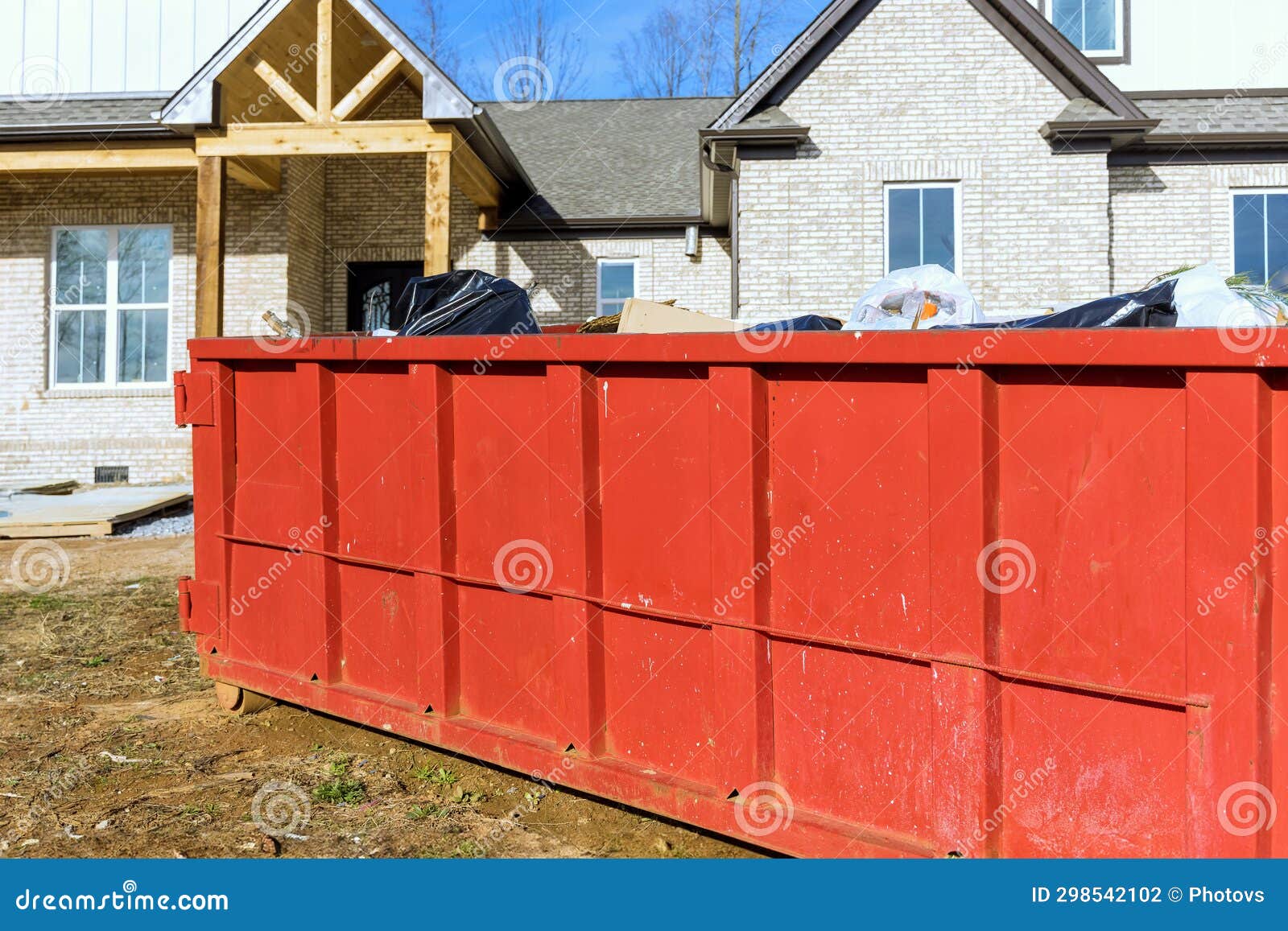 Container Trash Dumpster for Construction Waste Recycling with Care To ...