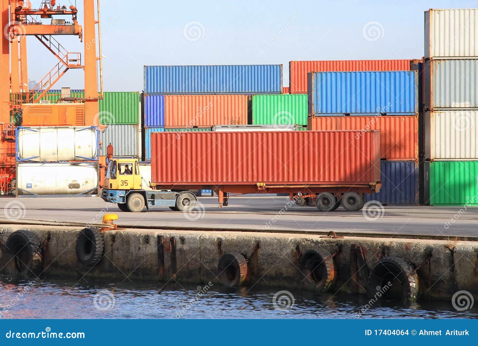 Container truck stock photo. Image of cargo, goods, commerce - 17404064
