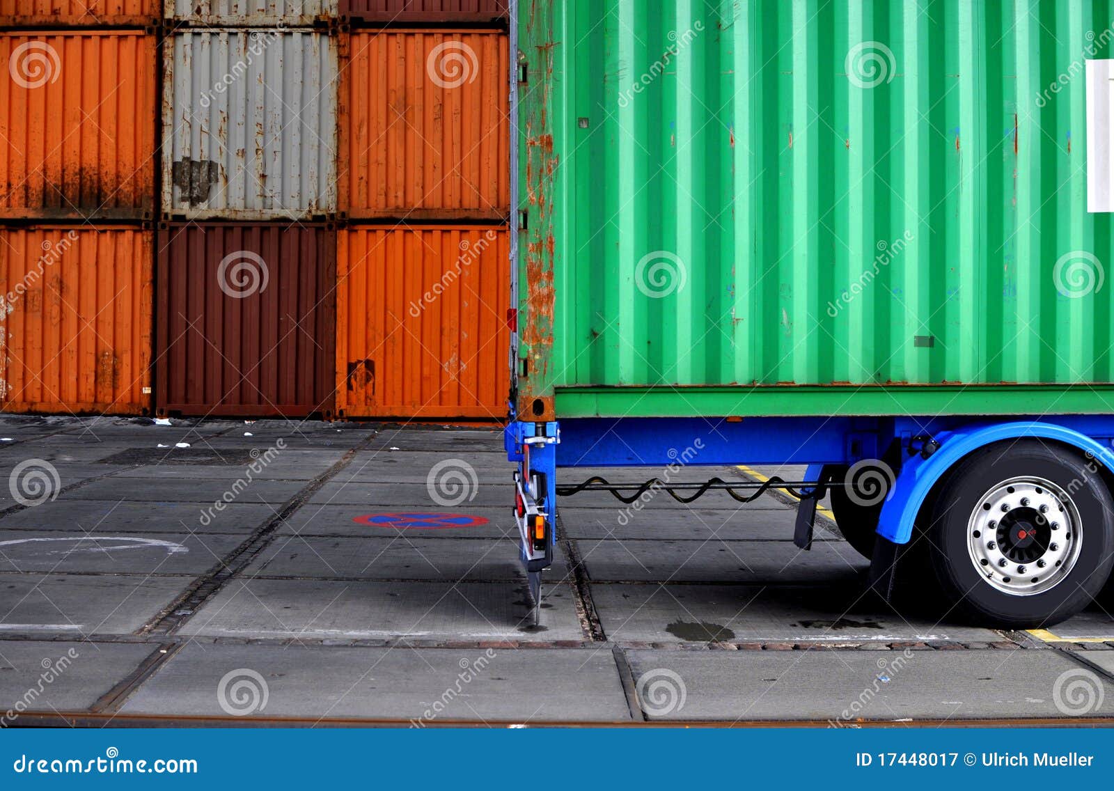 Container truck stock image. Image of terminal, shipping - 17448017
