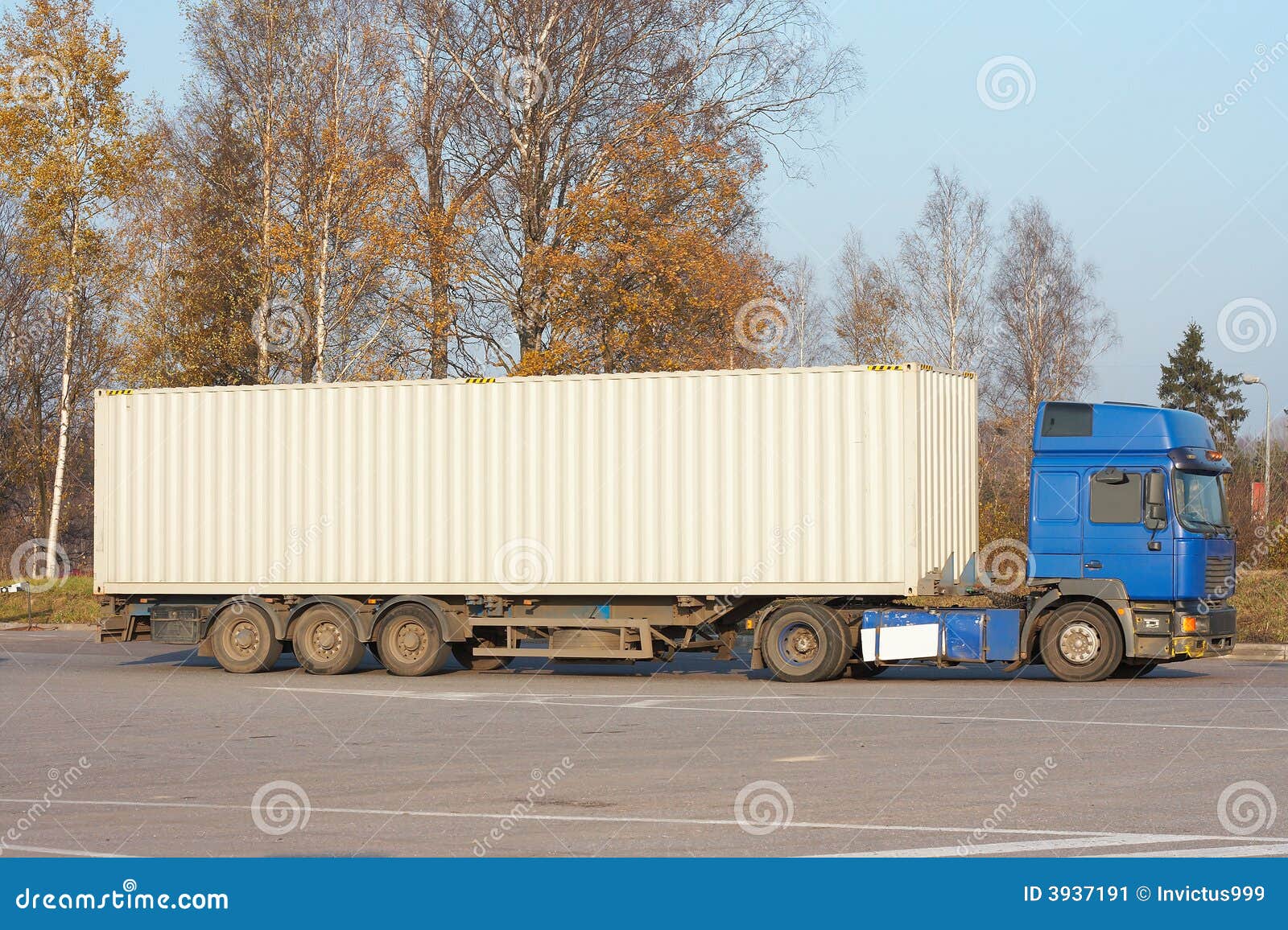 Container truck stock image. Image of transport, container - 3937191