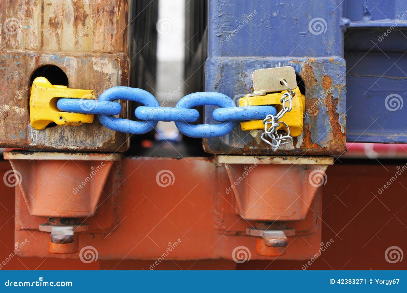 Container Truck stock image. Image of connecting, chain - 42383271