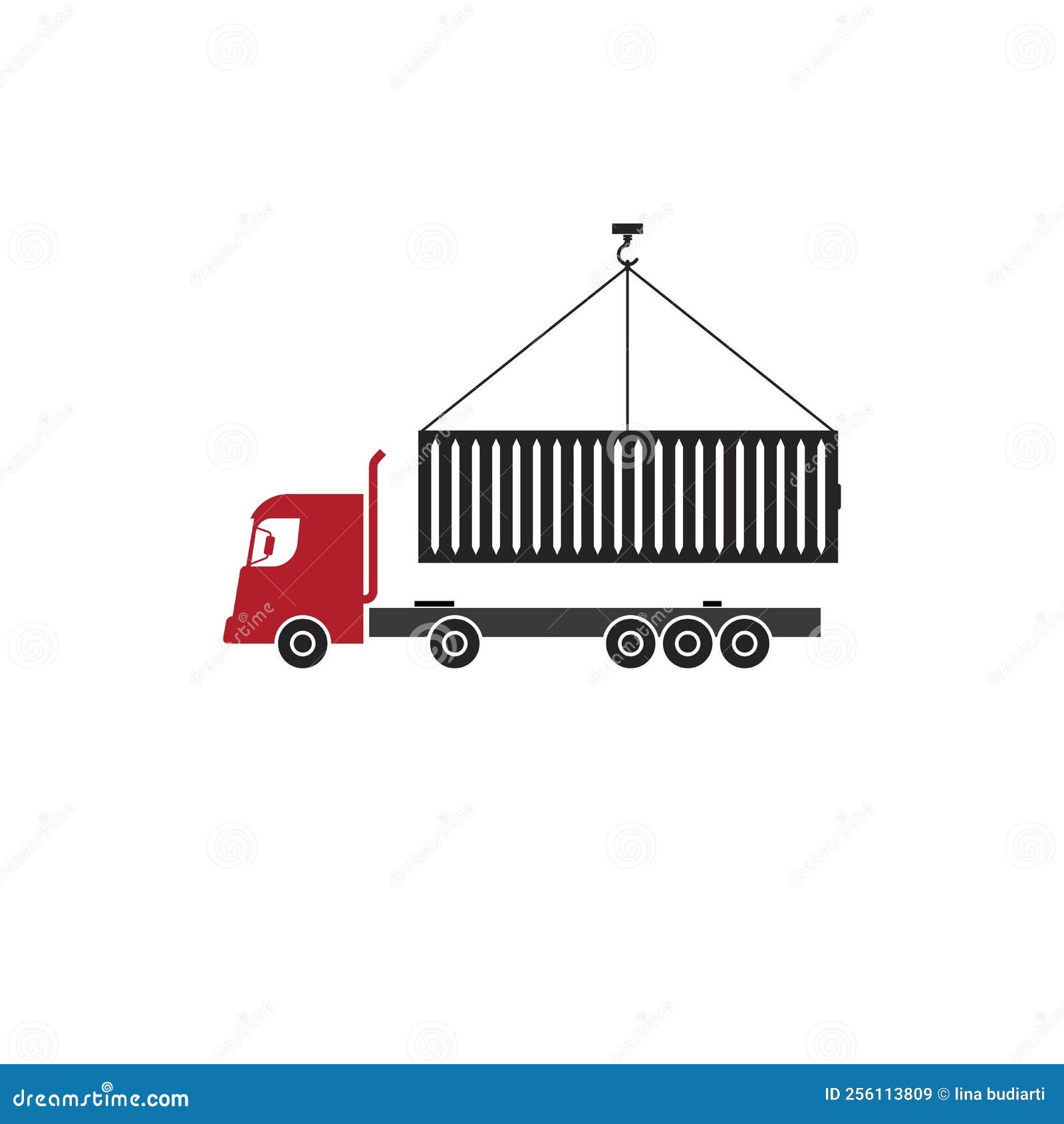 Container truck icon stock vector. Illustration of marketing - 256113809