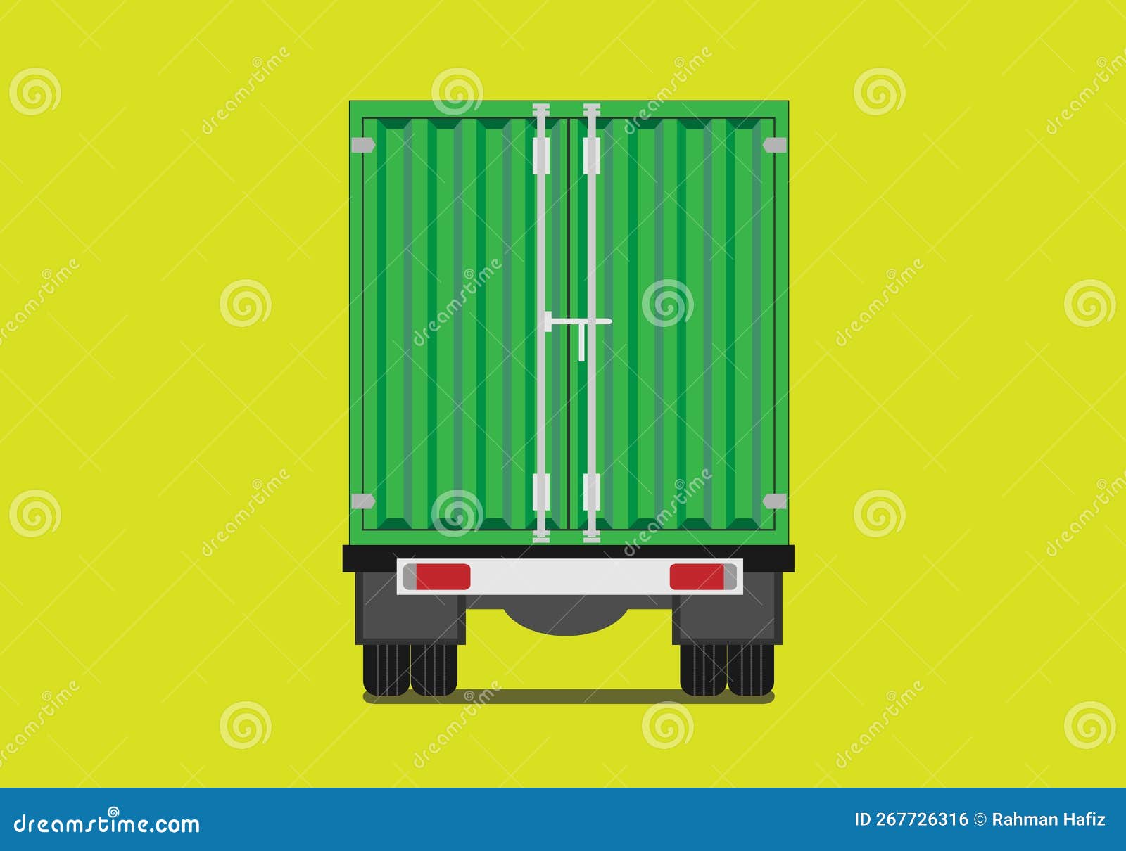 Container Truck Illustration Stock Vector - Illustration of document ...