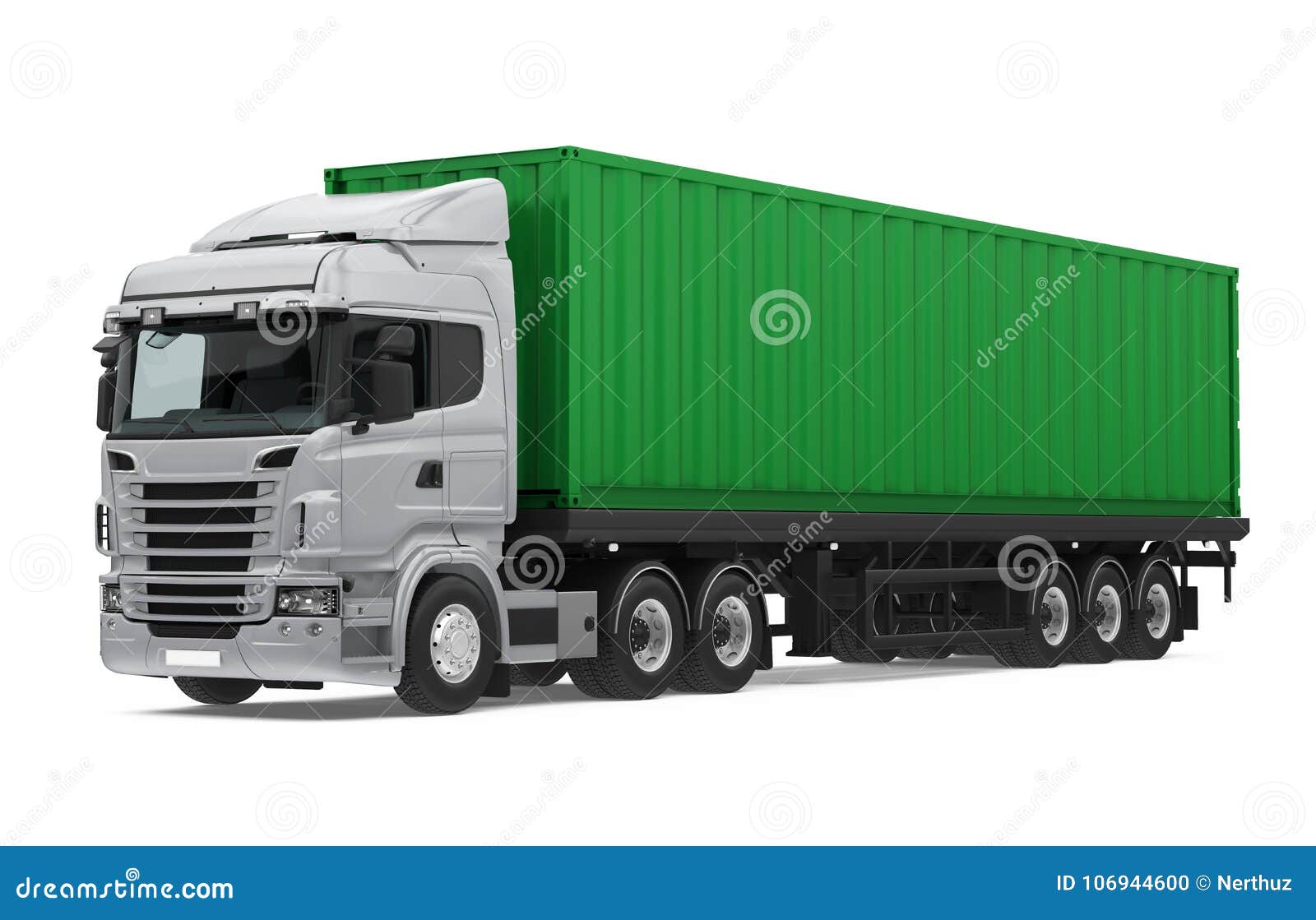Container Truck Icon Cartoon Vector. Tipper Unload | CartoonDealer.com ...