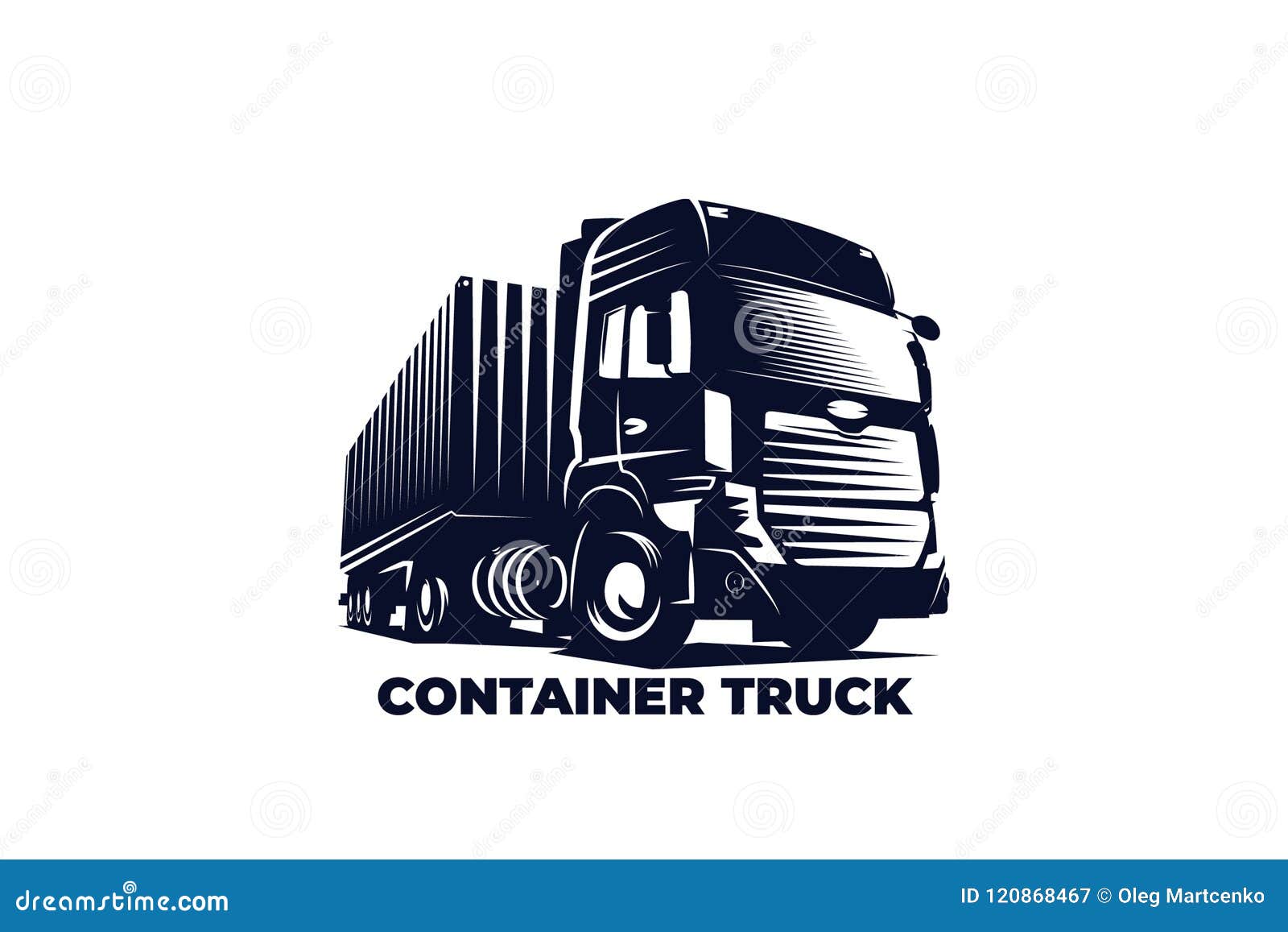 Container Truck Icon Cartoon Vector. Tipper Unload | CartoonDealer.com ...