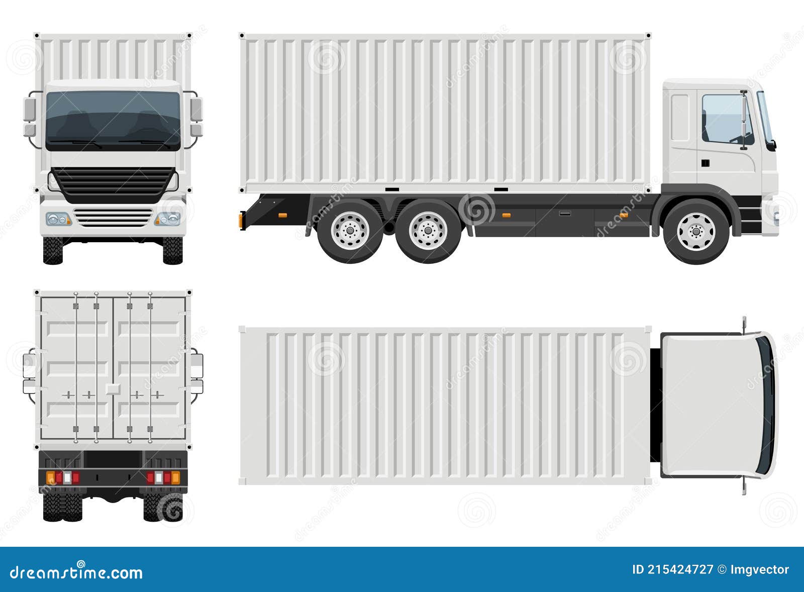 Container Truck Icon Cartoon Vector. Tipper Unload | CartoonDealer.com ...