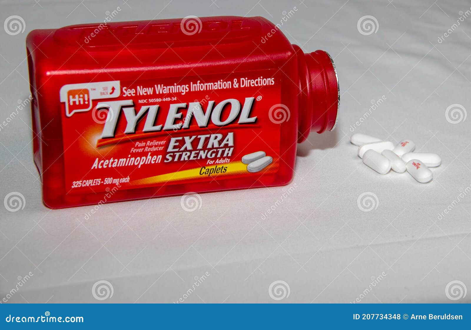 Capsules of Tylenol Pain Killer Editorial Stock Photo - Image of ...