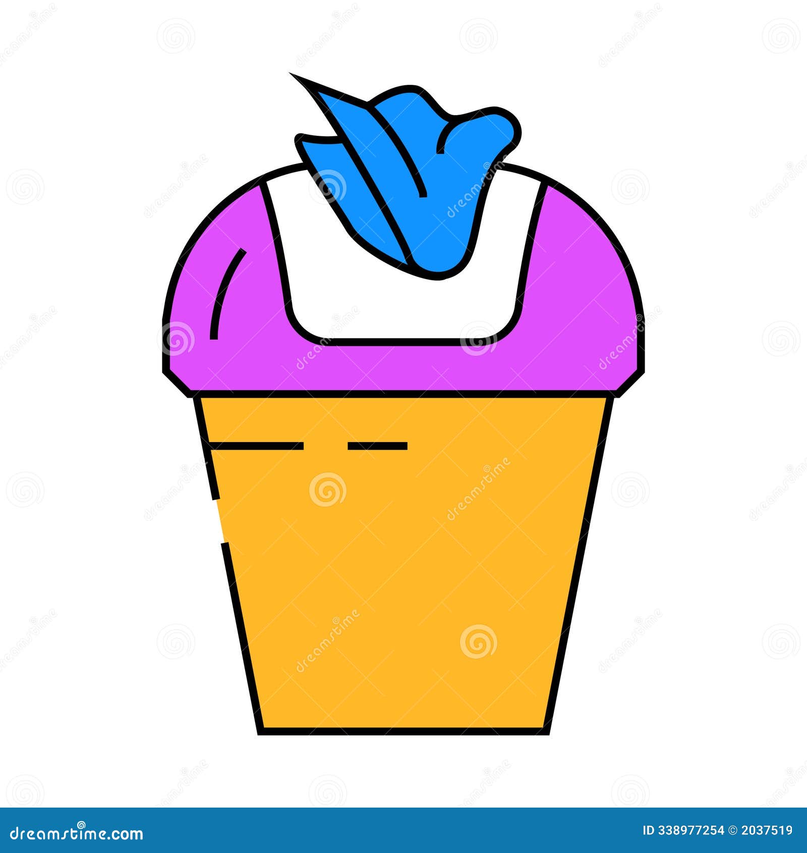 Tissues Icon Vector. Trendy Flat Tissues Icon From Hygiene Collection Isolated On White ...