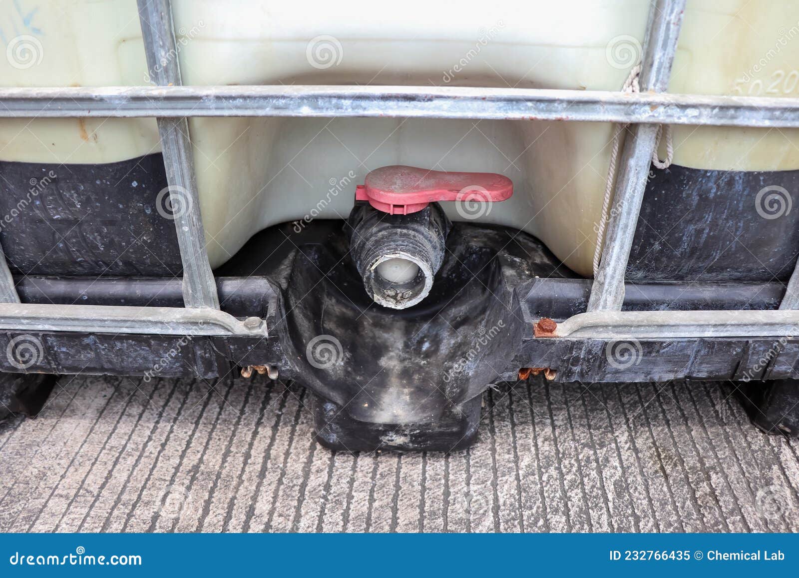 Container Valve for Hazardous Chemical Waste Stock Image - Image of ...