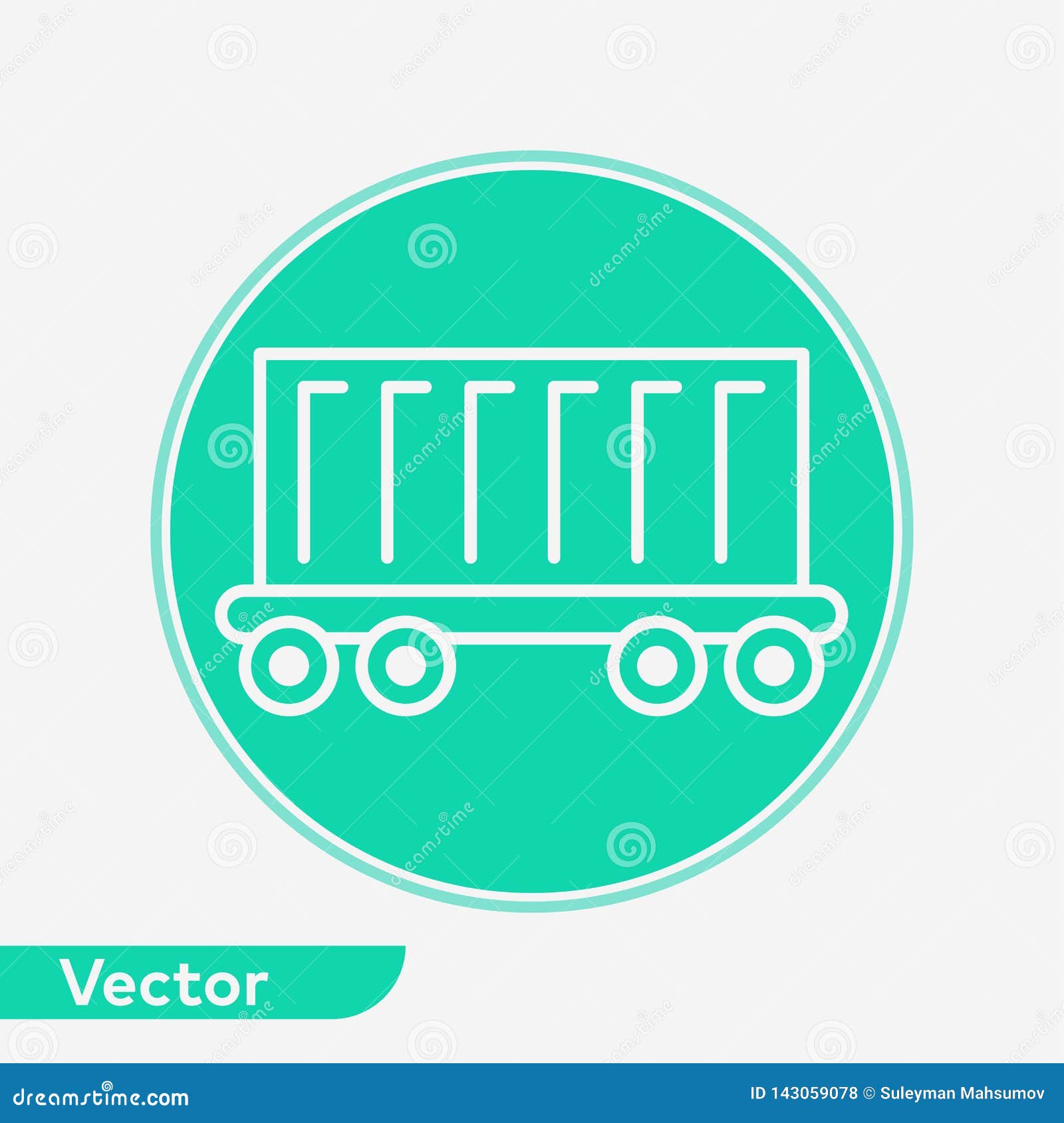 Container Vector Icon Sign Symbol Stock Vector - Illustration of object ...