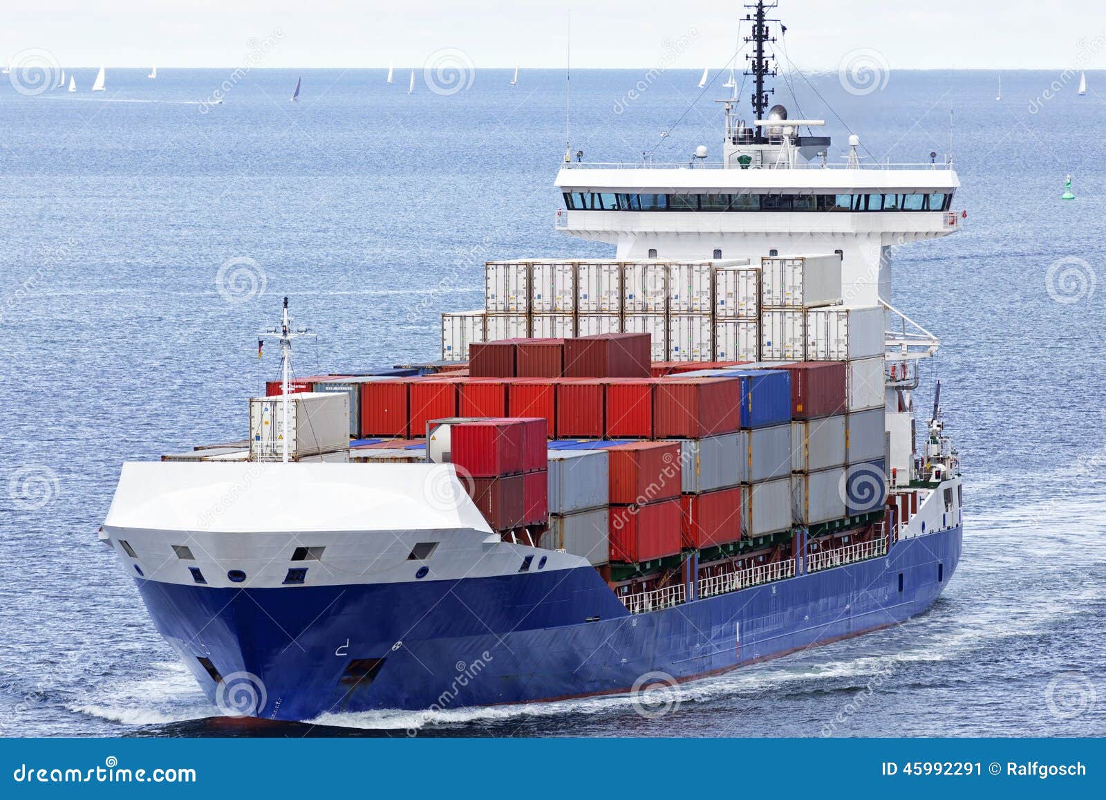 Container Vessel And A Small Tug Boat Royalty-Free Stock Image ...