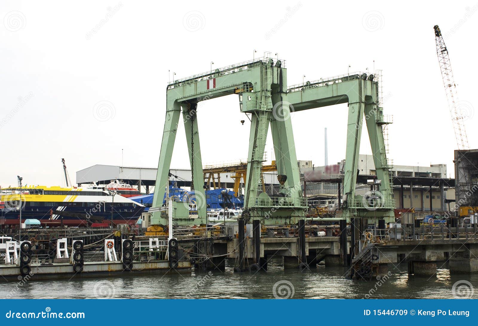 Container Vessel Moored in the Port Stock Image - Image of port, marine ...