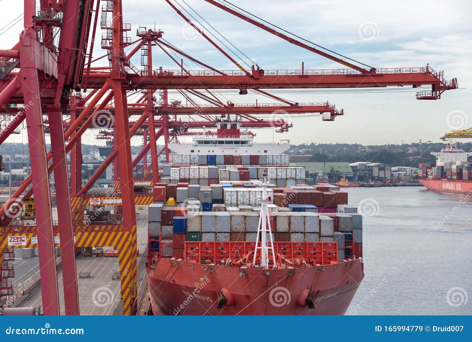 Container vessel editorial stock image. Image of container - 165994779