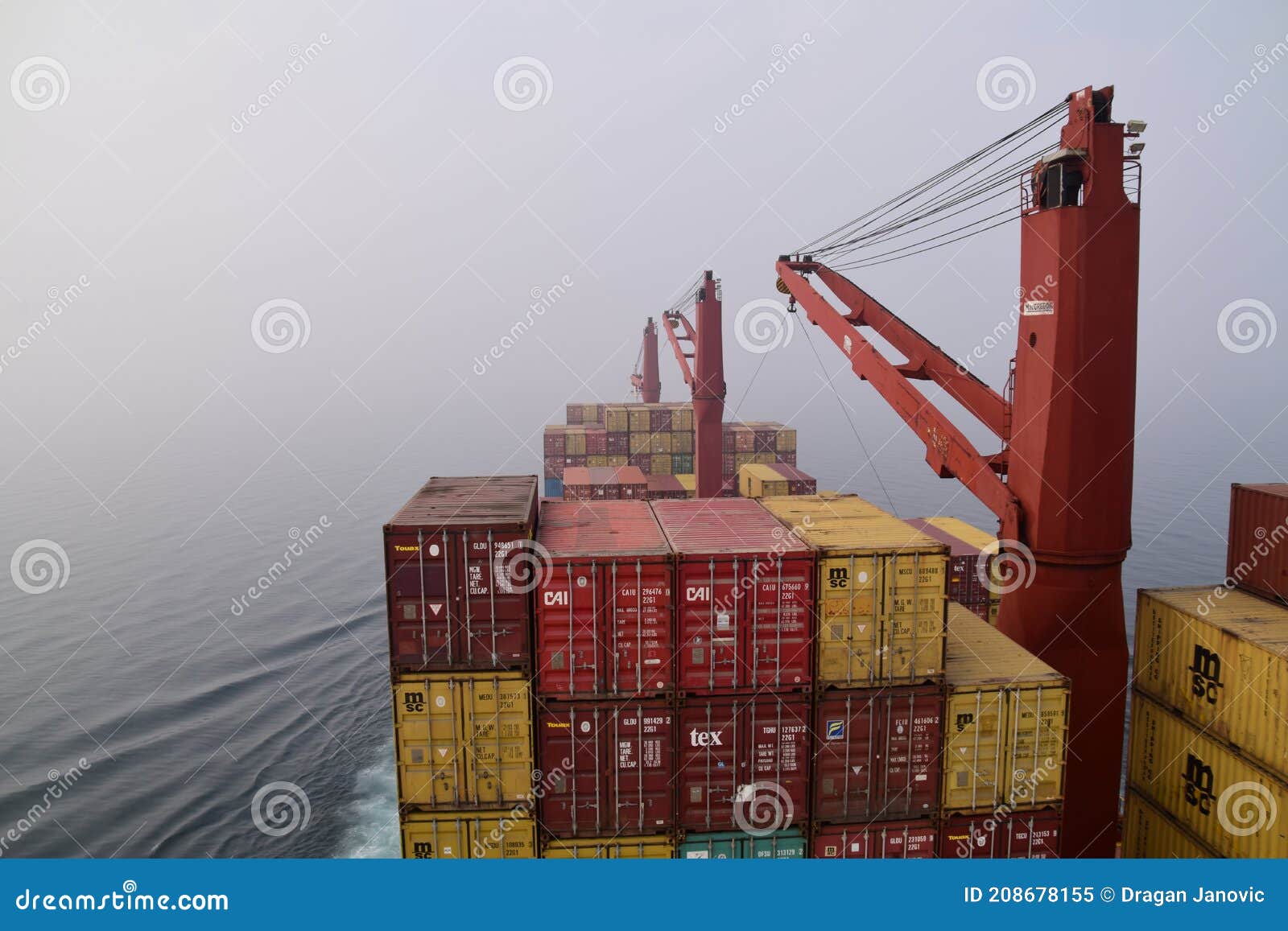 Navigating in Bad Visibility Editorial Image - Image of vessel ...