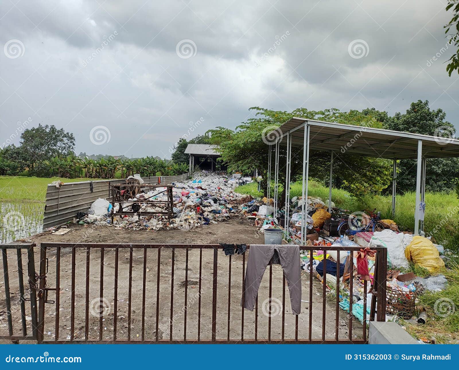 Temporary Storage Place for Waste Stock Image - Image of dirty, ecology ...