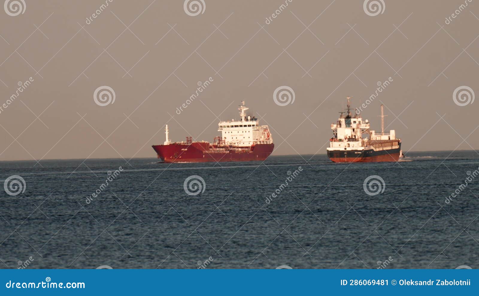 A Containerized Cargo Ship Enters the Port for Unloading Stock Video ...
