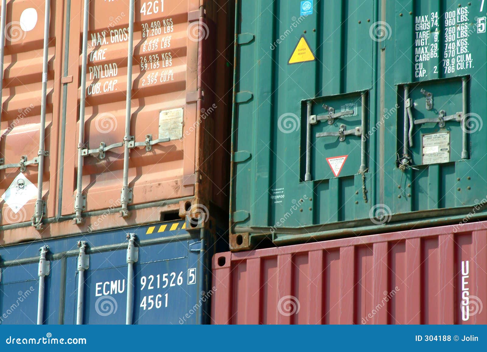 Containers stock photo. Image of harbor, facility, dispatch - 304188