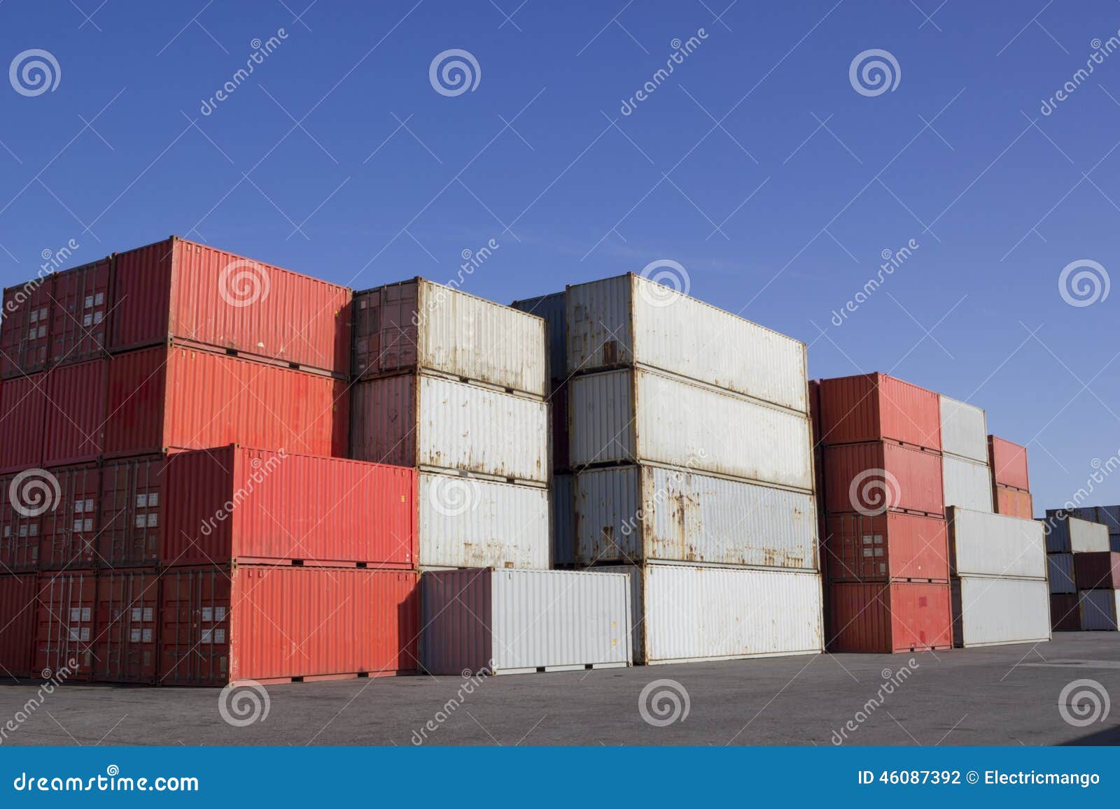 Containers stock photo. Image of gate, unload, freight - 46087392
