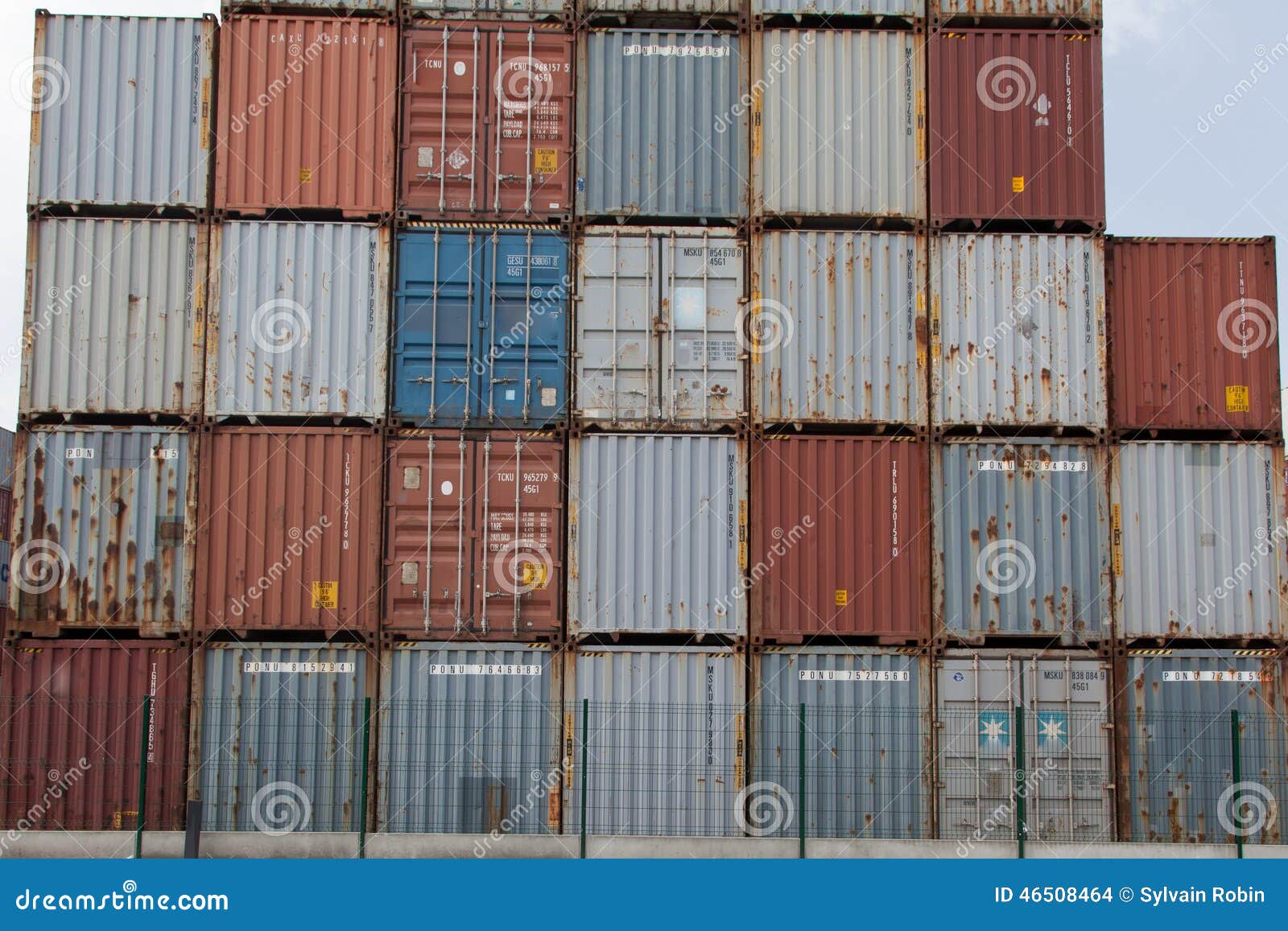 27 CONTAINERS CAPACITY and EVEN Stock Photo - Image of freight ...