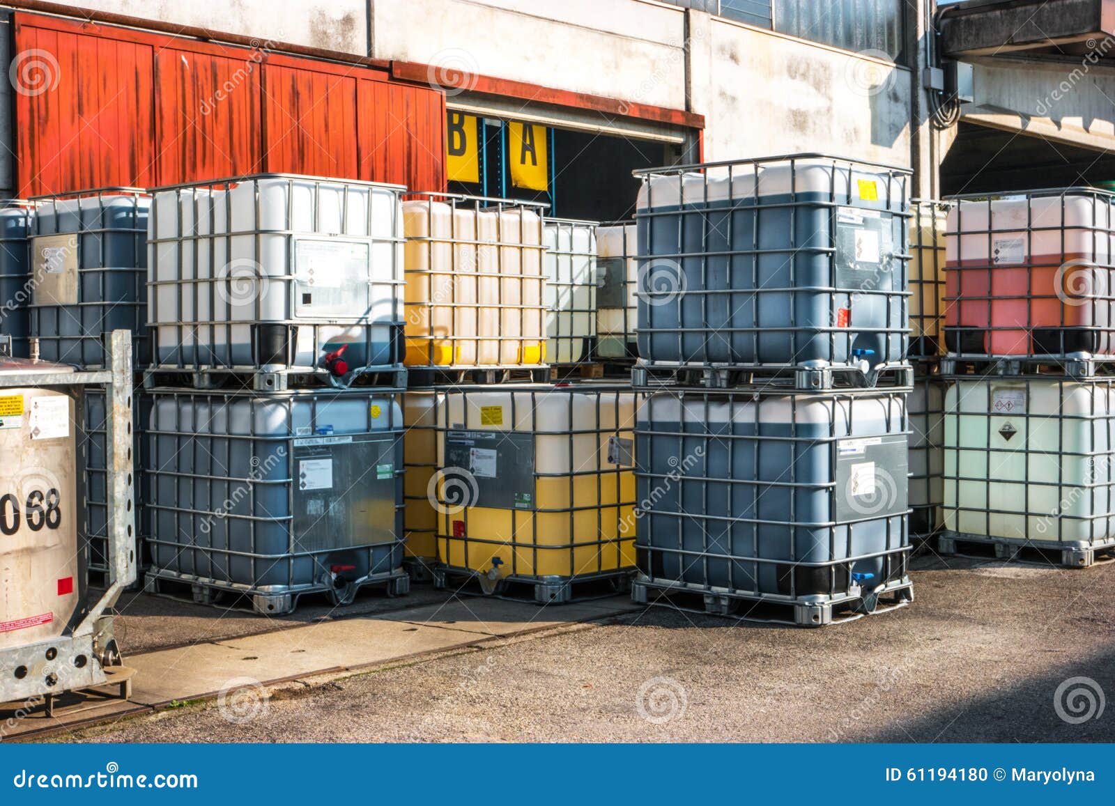 Containers for Chemical Products Stock Photo - Image of products ...