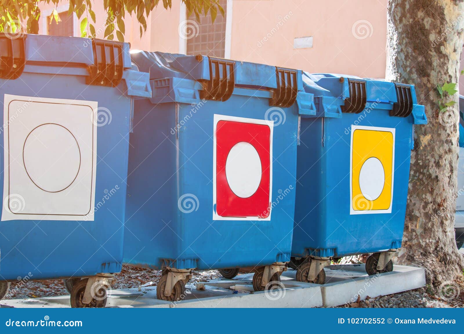 Containers for Collecting and Sorting Different Types of Waste until ...