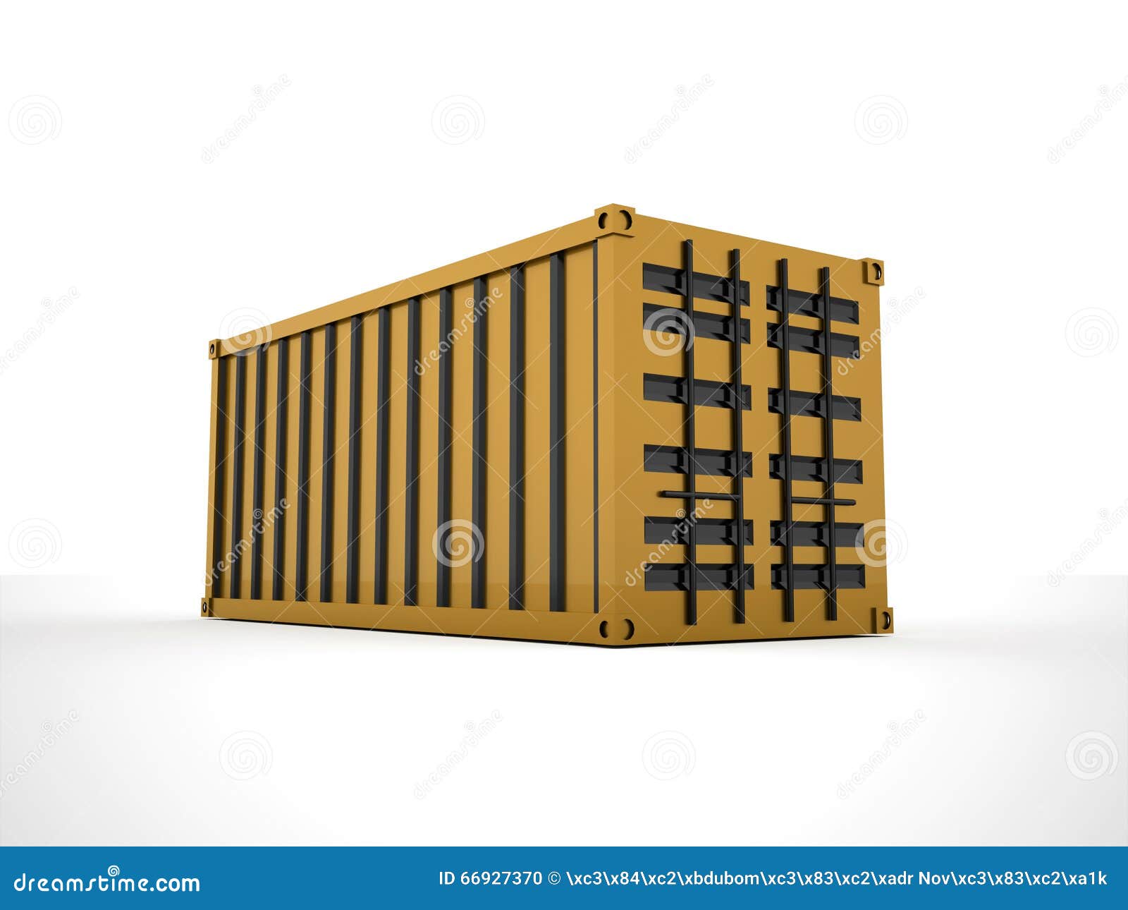 Containers Concept Rendered Stock Illustration - Illustration of heavy ...