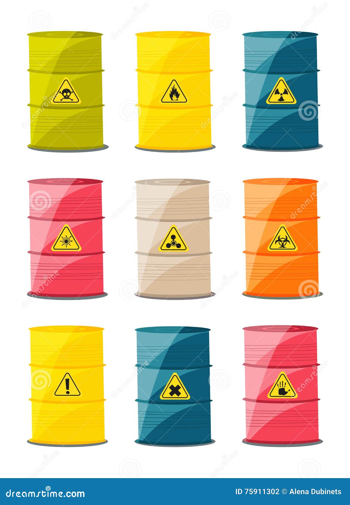 Containers with Explosive and Reactive Substances, Waste of Chemical ...