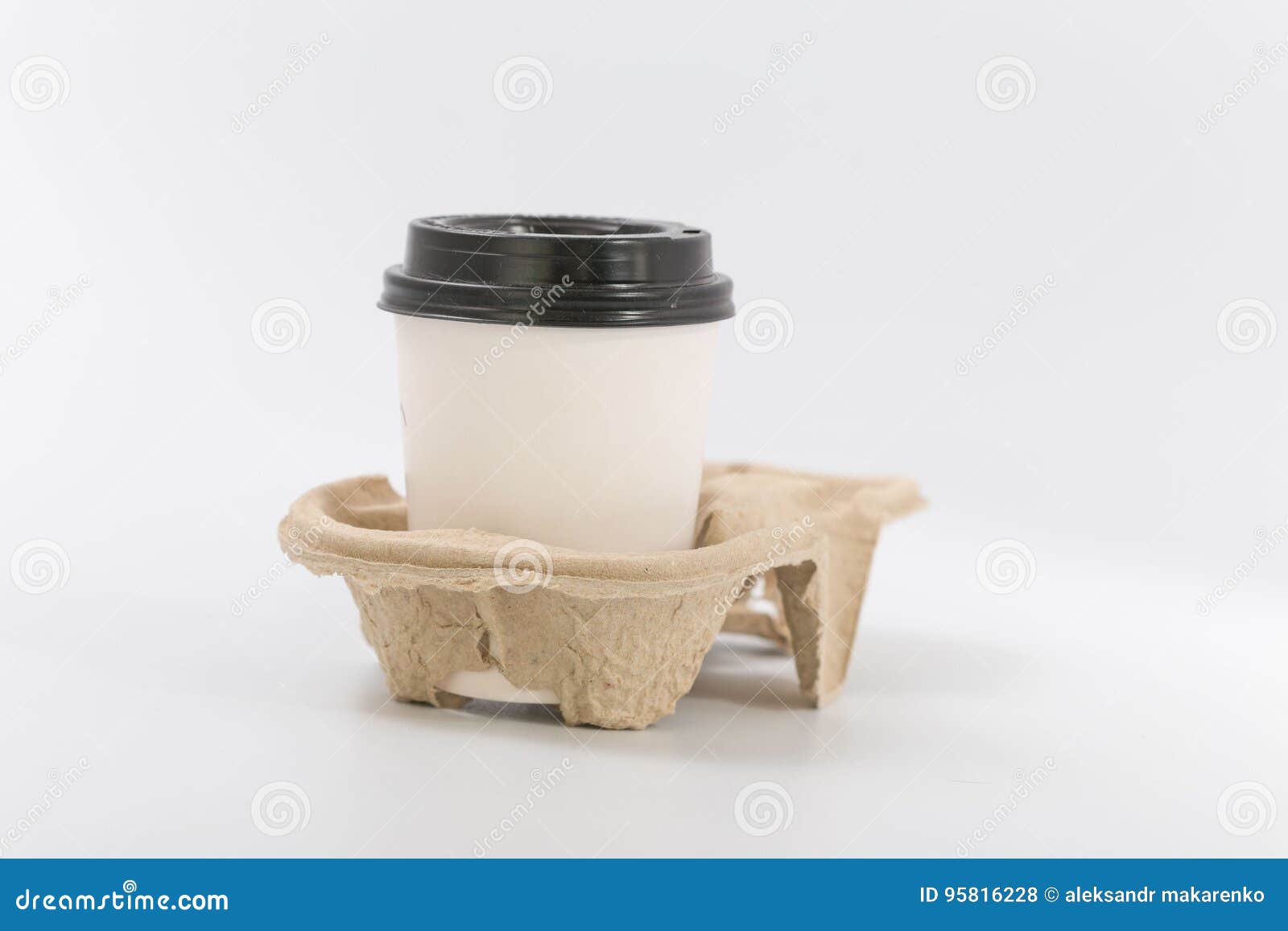 Containers for Fast Food and Beverages. Recyclable Materials Stock ...