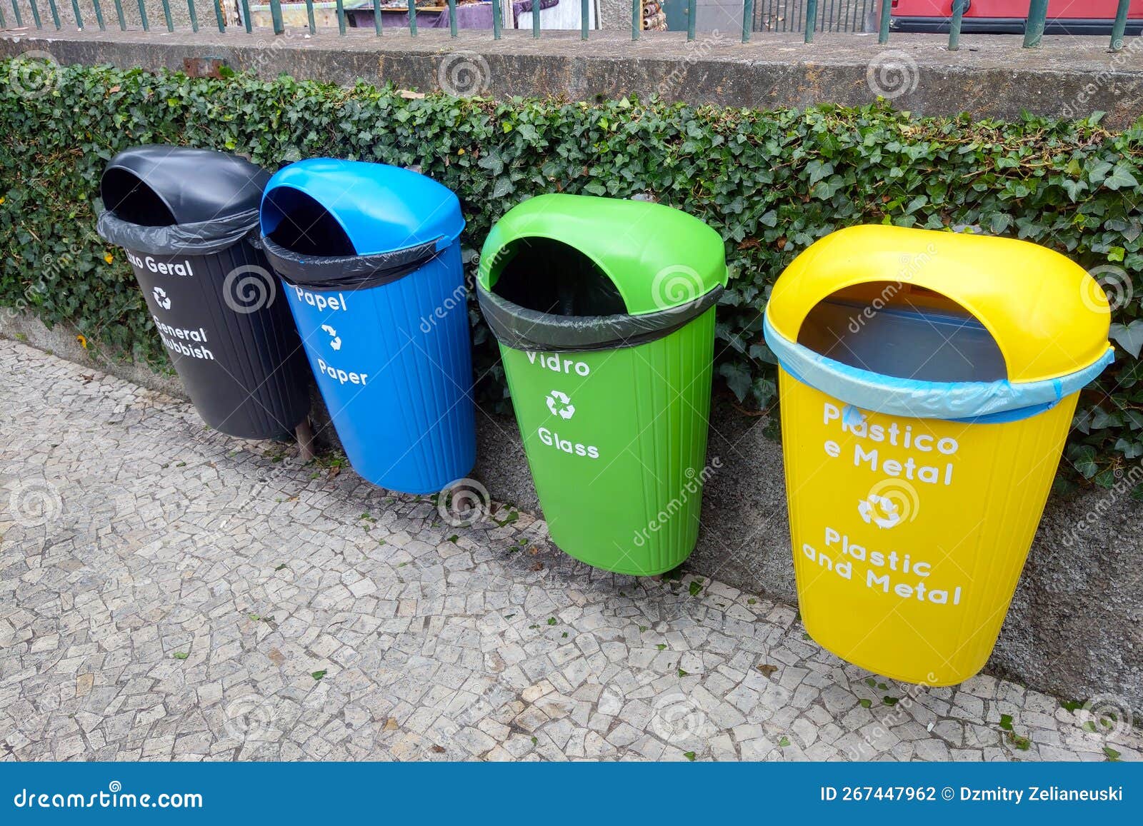 Containers with Garbage on the Street. the Concept of Garbage ...