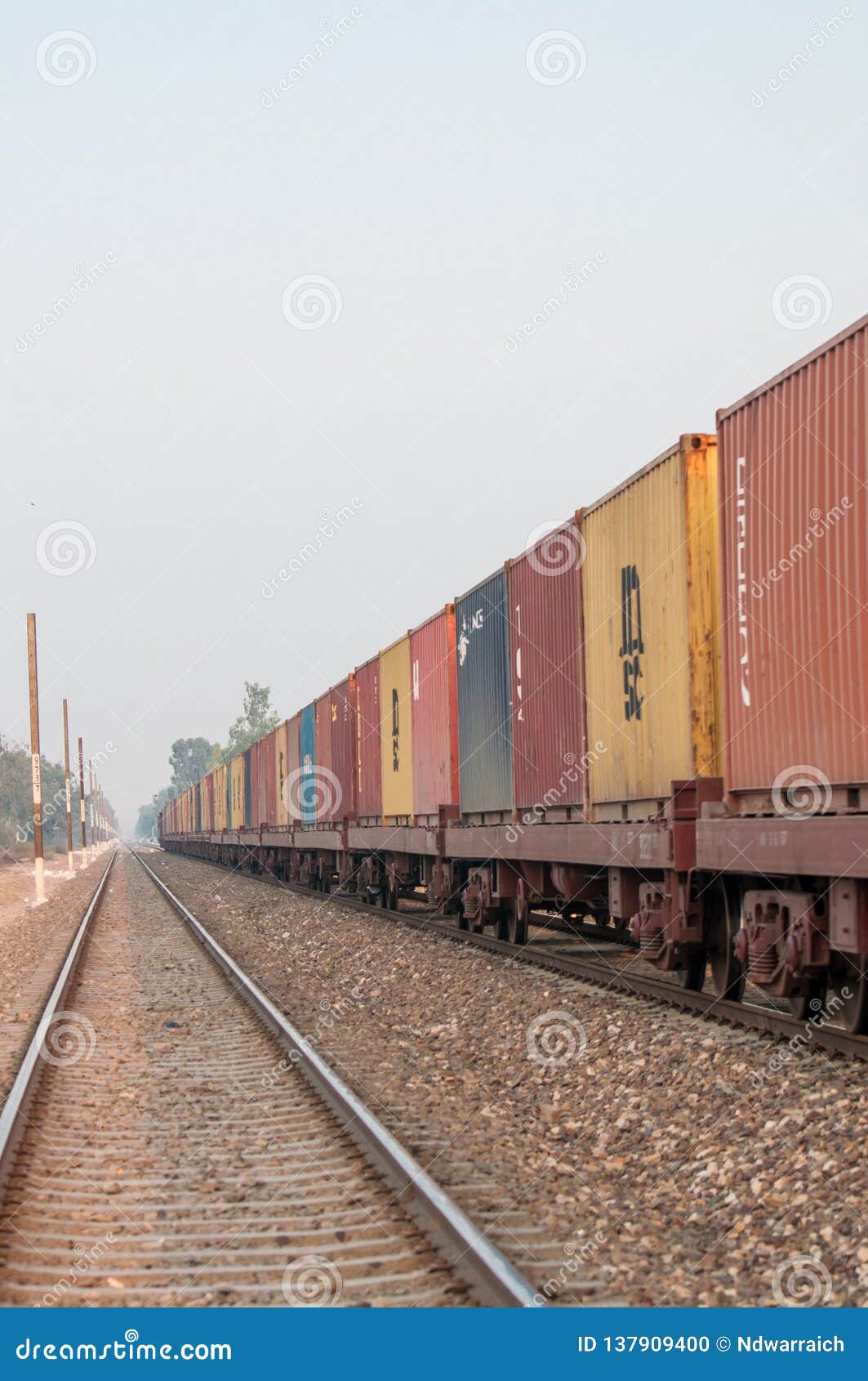 Freight train on the way editorial image. Image of passenger - 137909400
