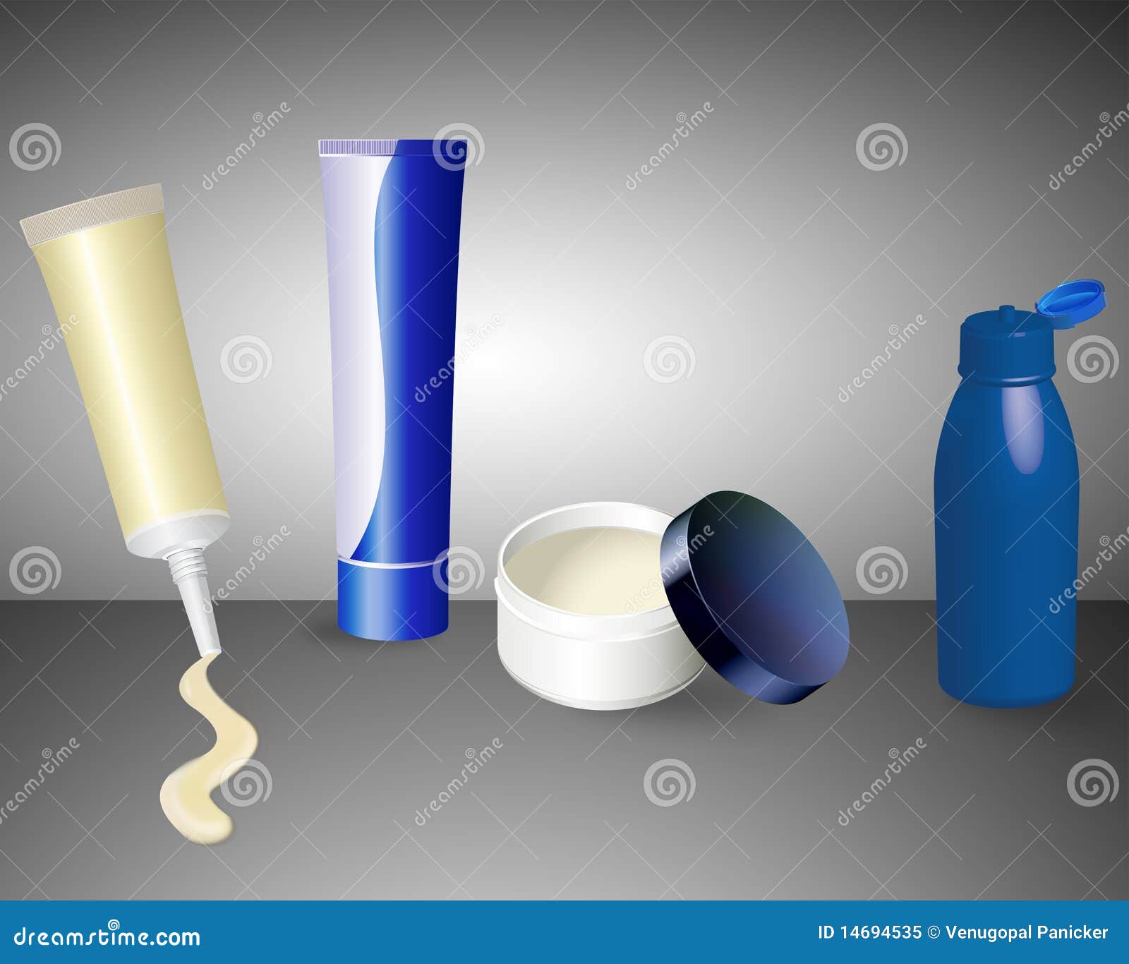 Containers of Lotions or Cream Stock Vector - Illustration of ...